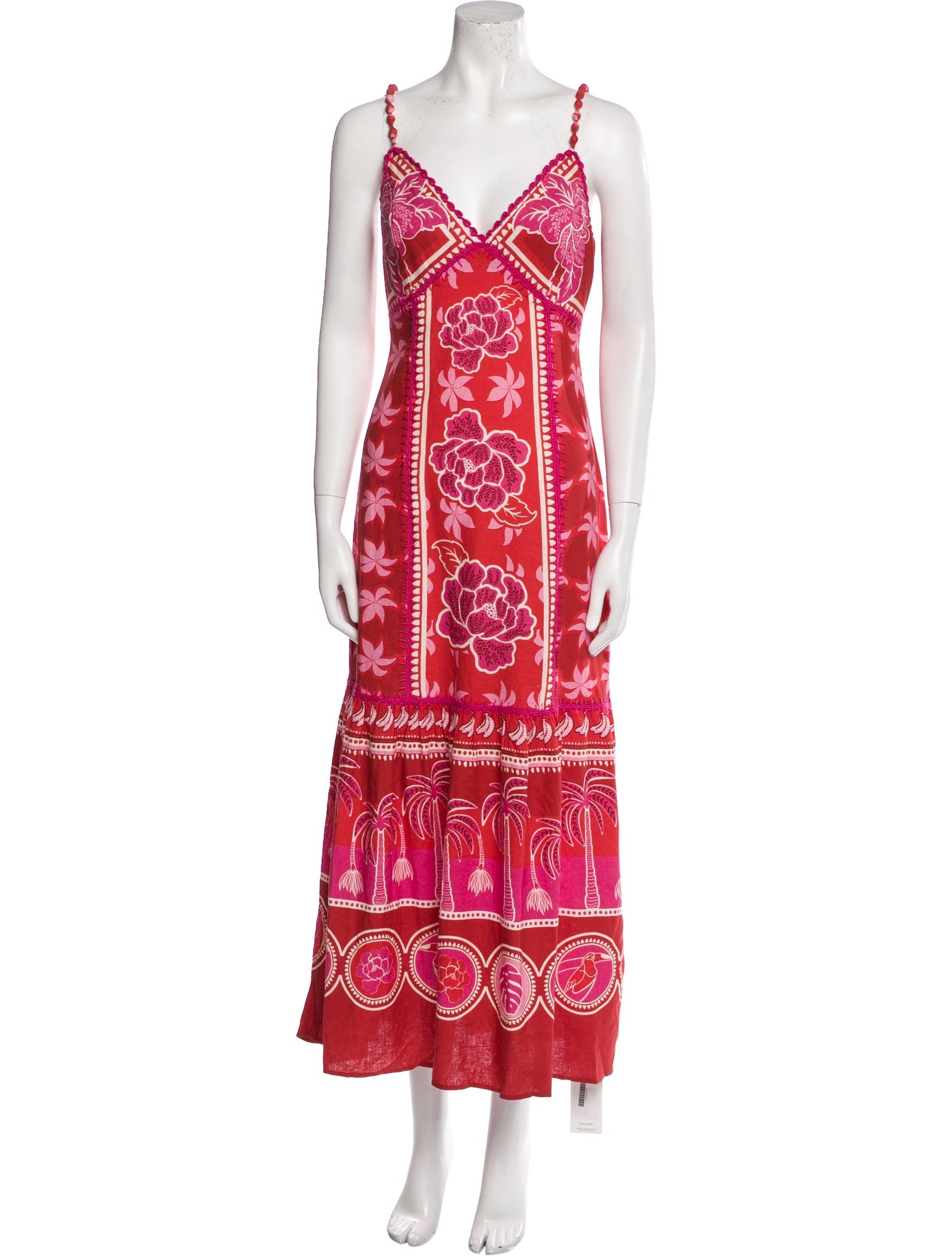 Caroline Constas Printed Long Dress w/ Tags - Red Dresses, Clothing ...