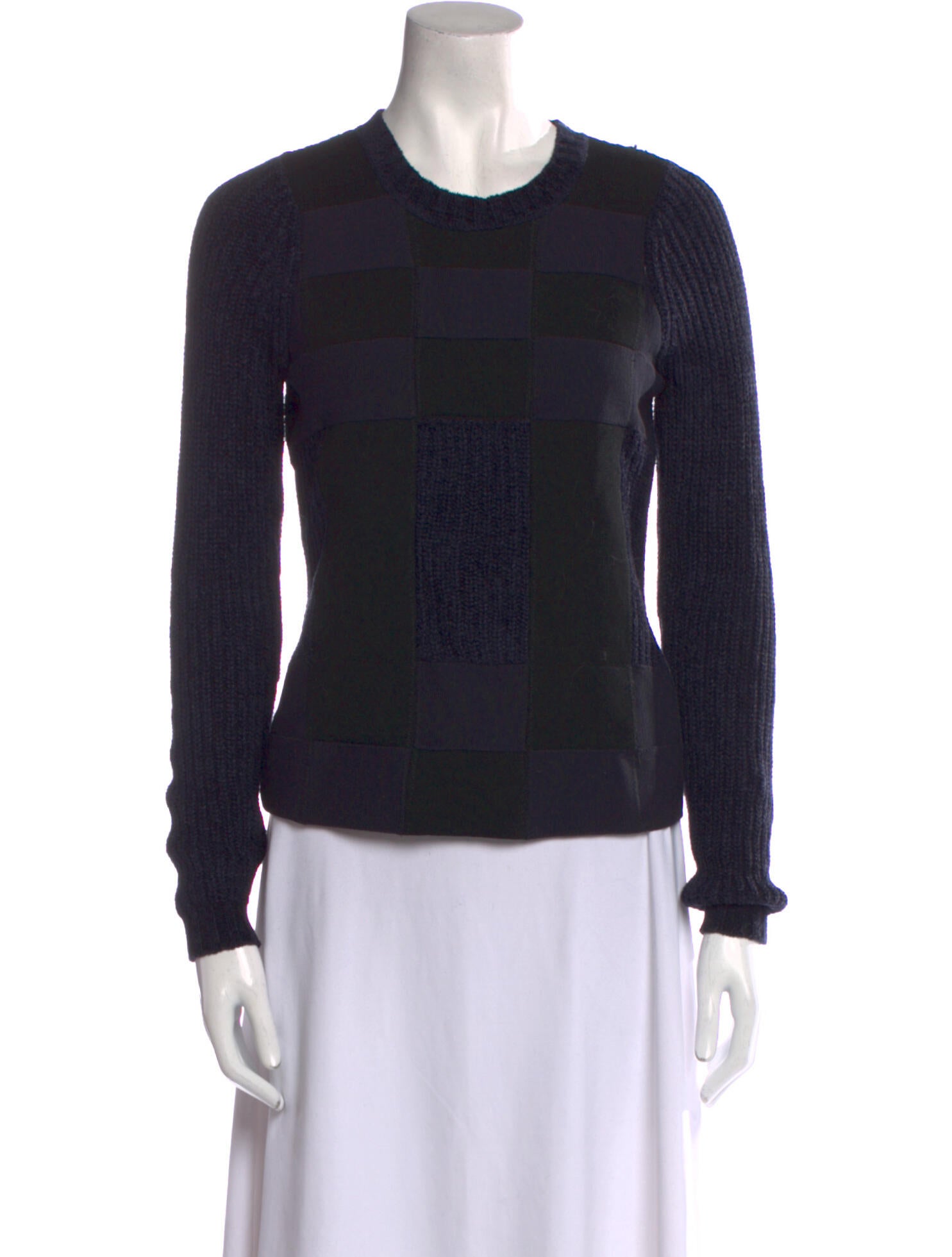Carven Crew Neck Sweater - Blue Knitwear, Clothing - CAV42783 | The ...