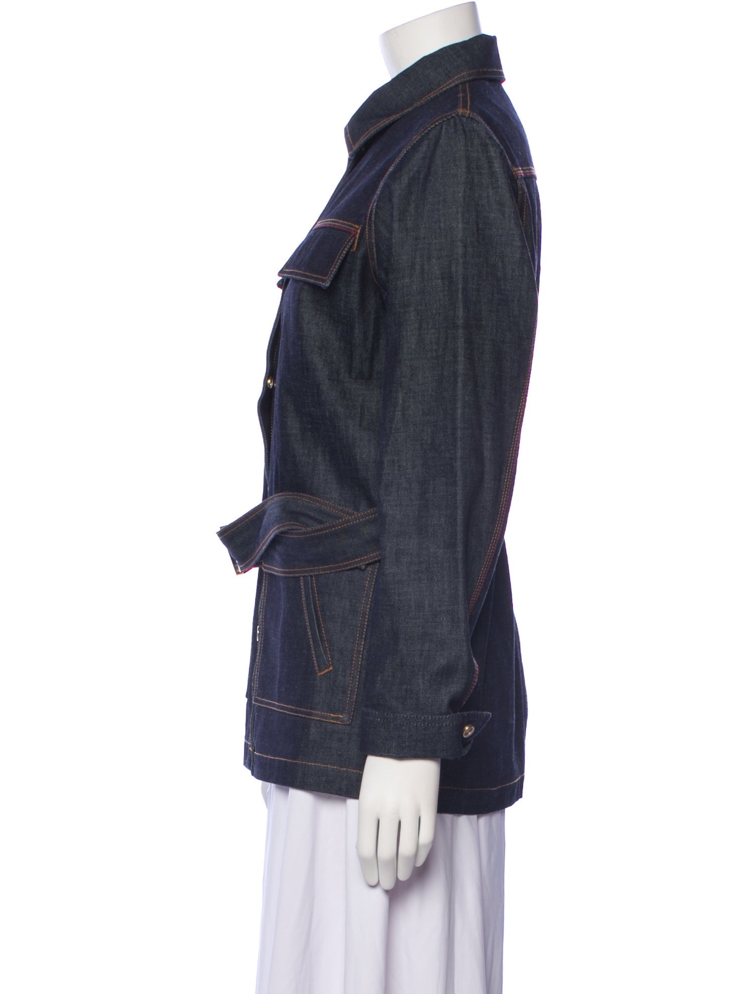 Carven Denim Jacket - Blue Jackets, Clothing - CAV49222 | The RealReal
