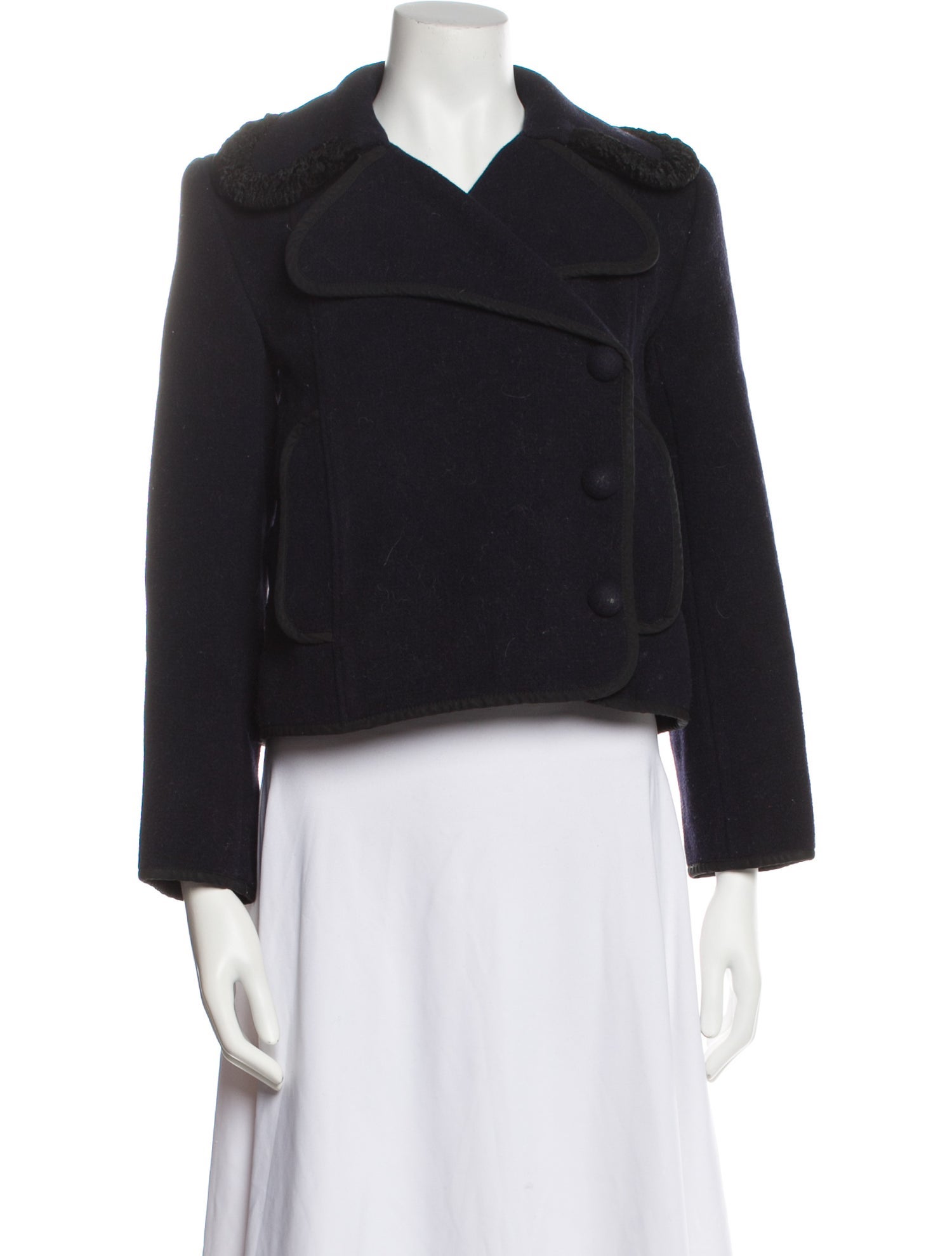 Carven Virgin Wool Evening Jacket - Green Jackets, Clothing - CAV50413 ...