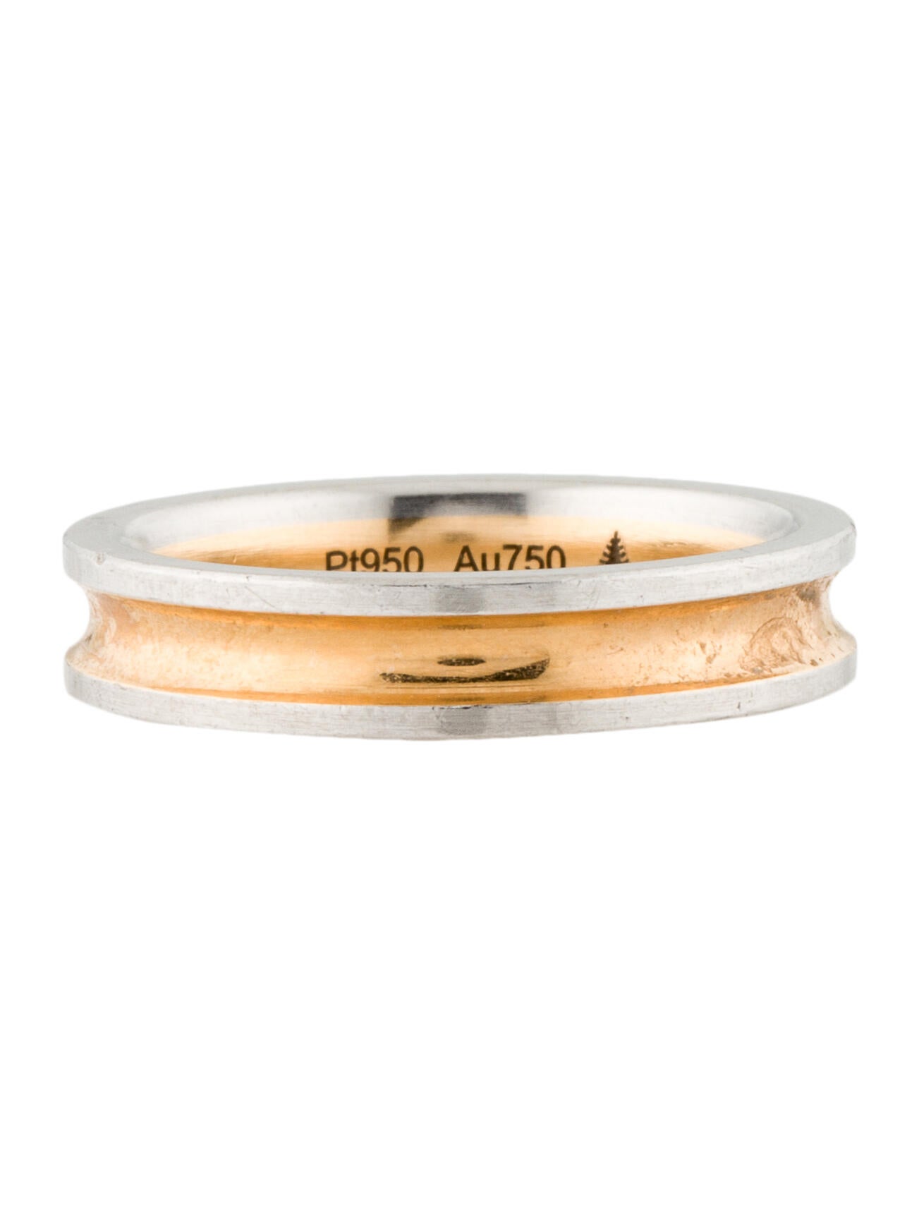 Christian Bauer Two-Tone Band - 18K Yellow Gold Band, Rings - CBU20017 ...