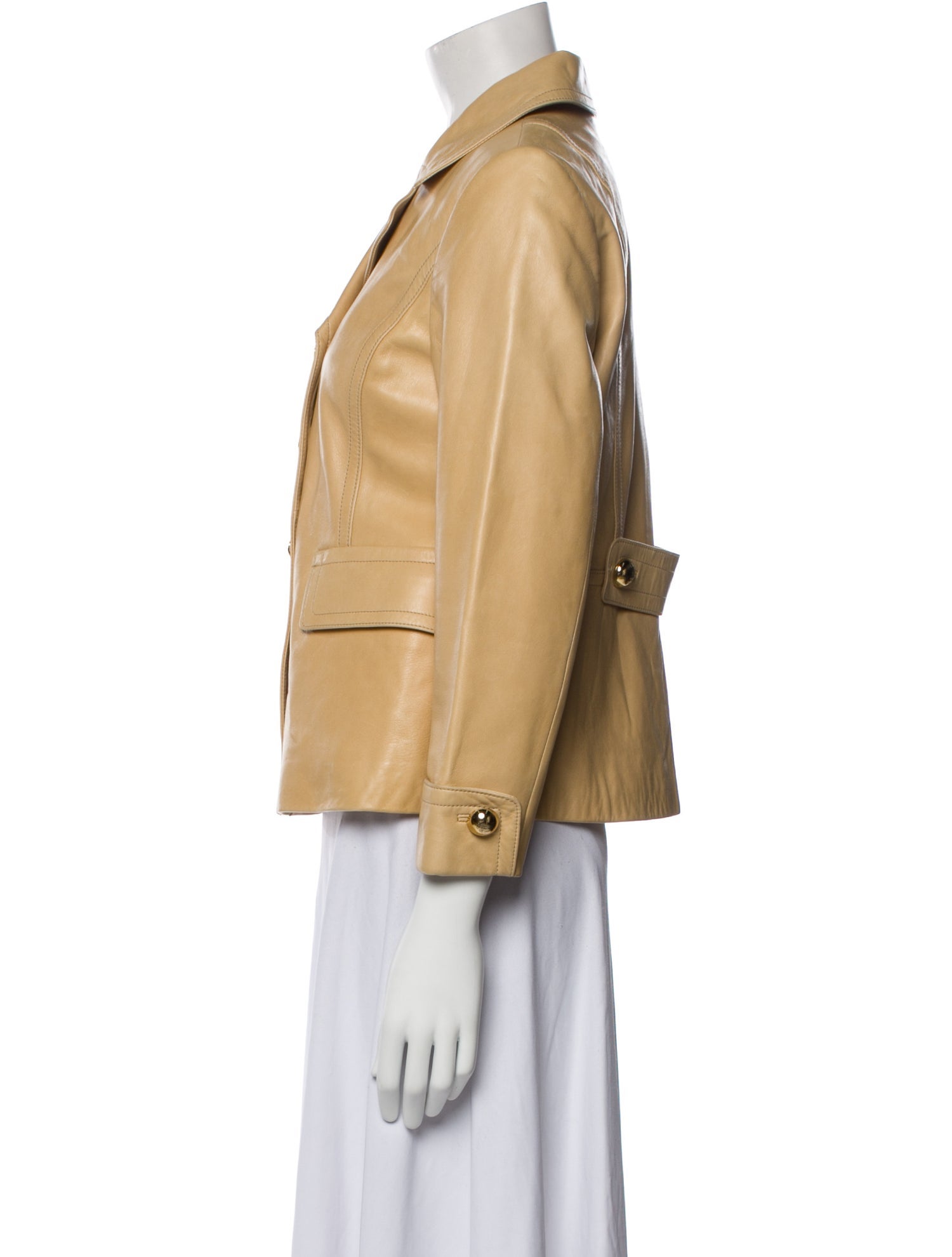 Coach Leather Blazer - Neutrals Jackets, Clothing - CCH41738 | The RealReal