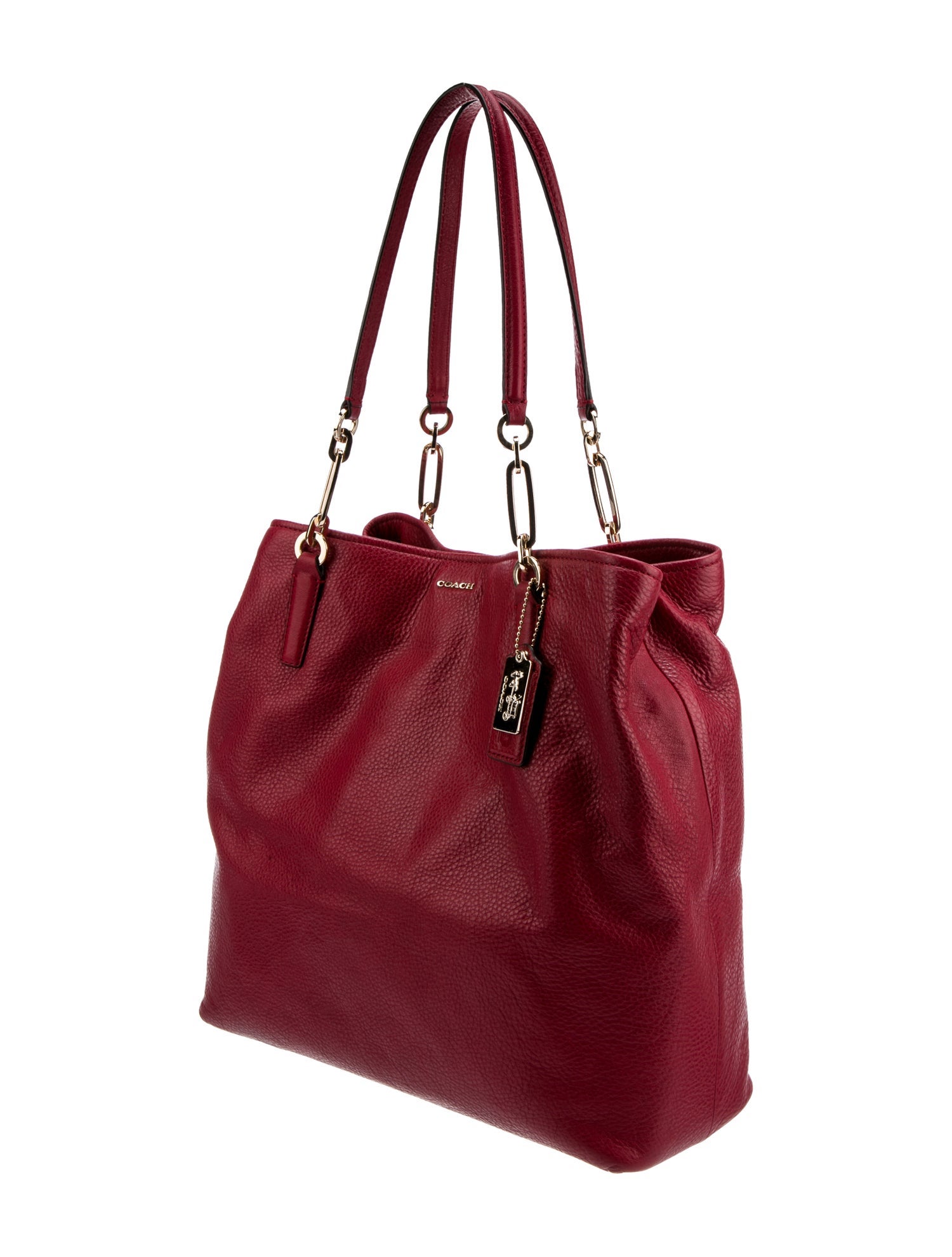 Coach Large Leather Tote - Red Totes, Handbags - CCH43809 | The RealReal