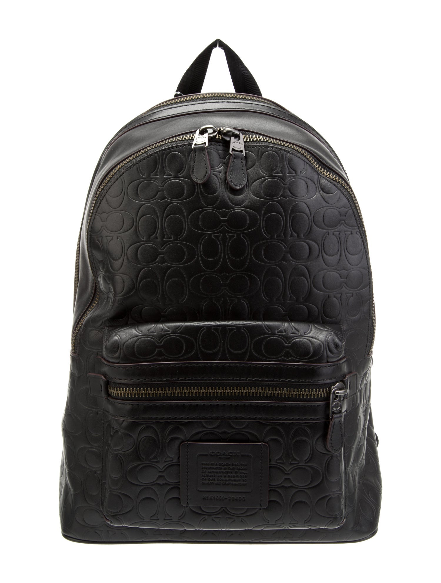 Coach Large Leather Backpack w/Tags - Black Backpacks, Handbags ...