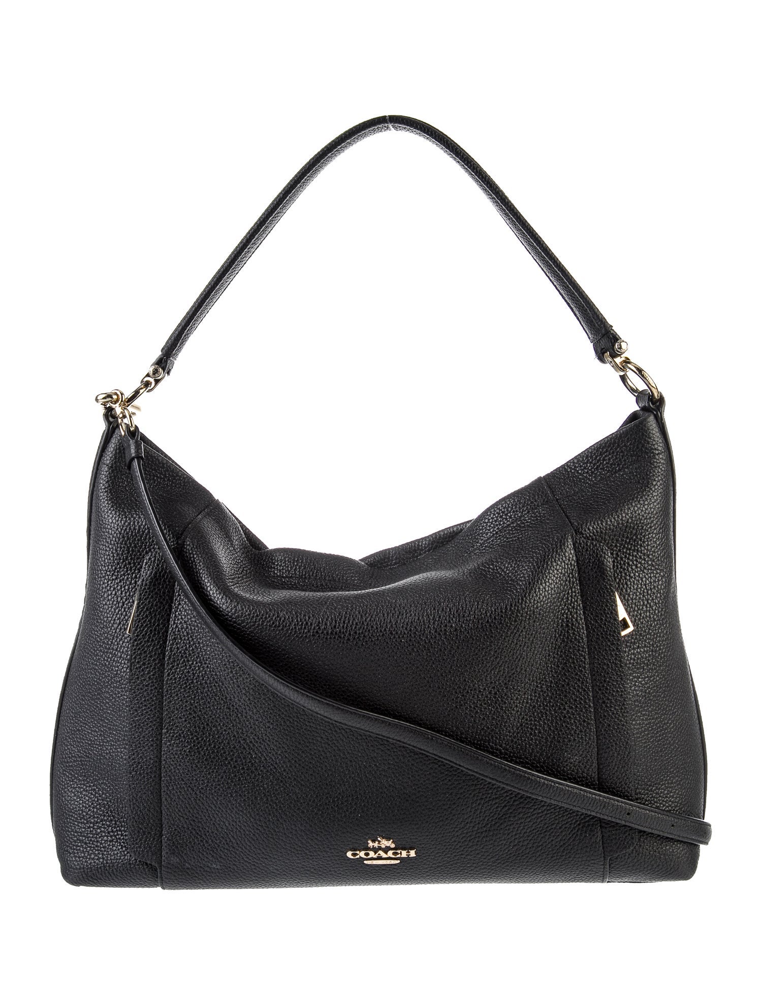 Coach Leather Shoulder Bag - Black Shoulder Bags, Handbags - CCH44937 ...
