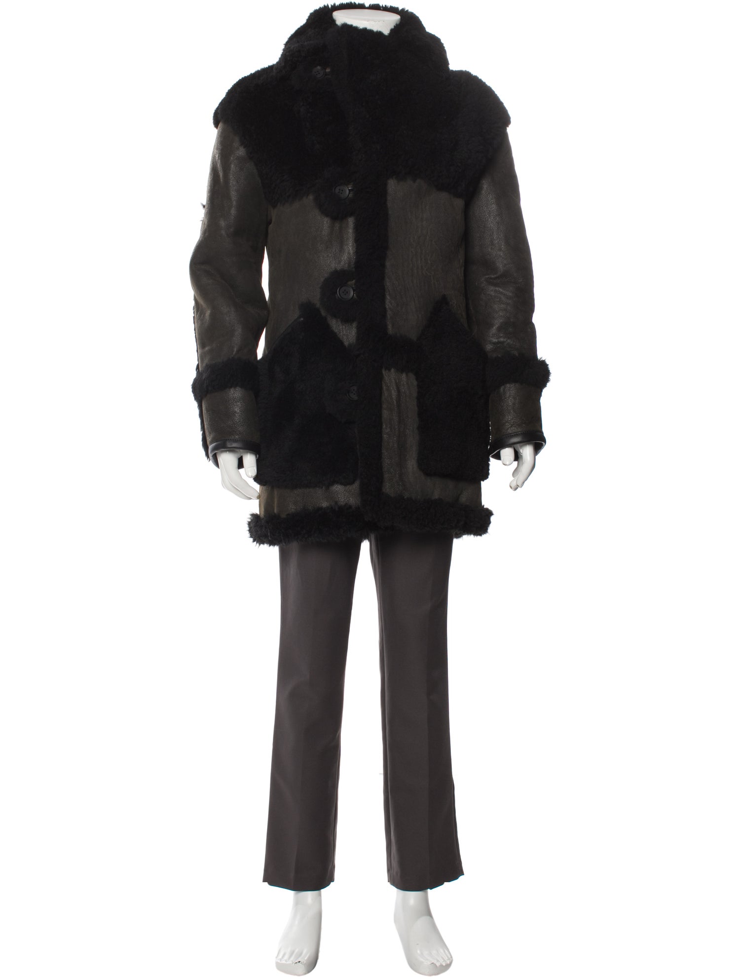 Coach Shearling Overcoat - Brown Outerwear, Clothing - CCH45112 | The ...