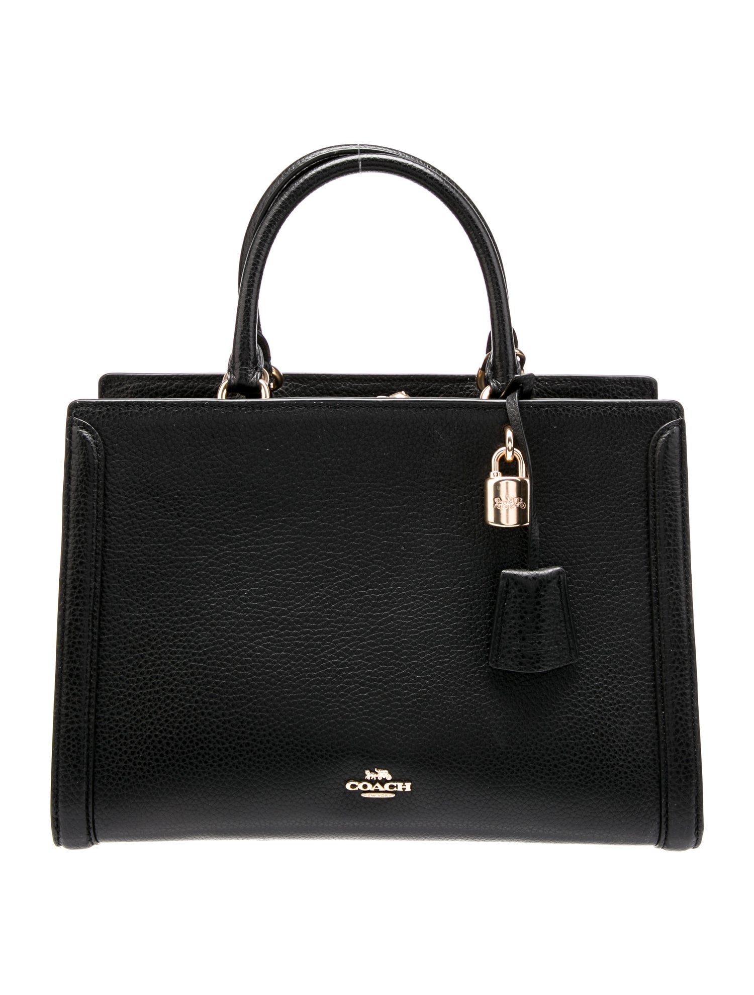 Coach Leather Handle Bag - Black Handle Bags, Handbags - CCH45668 | The ...