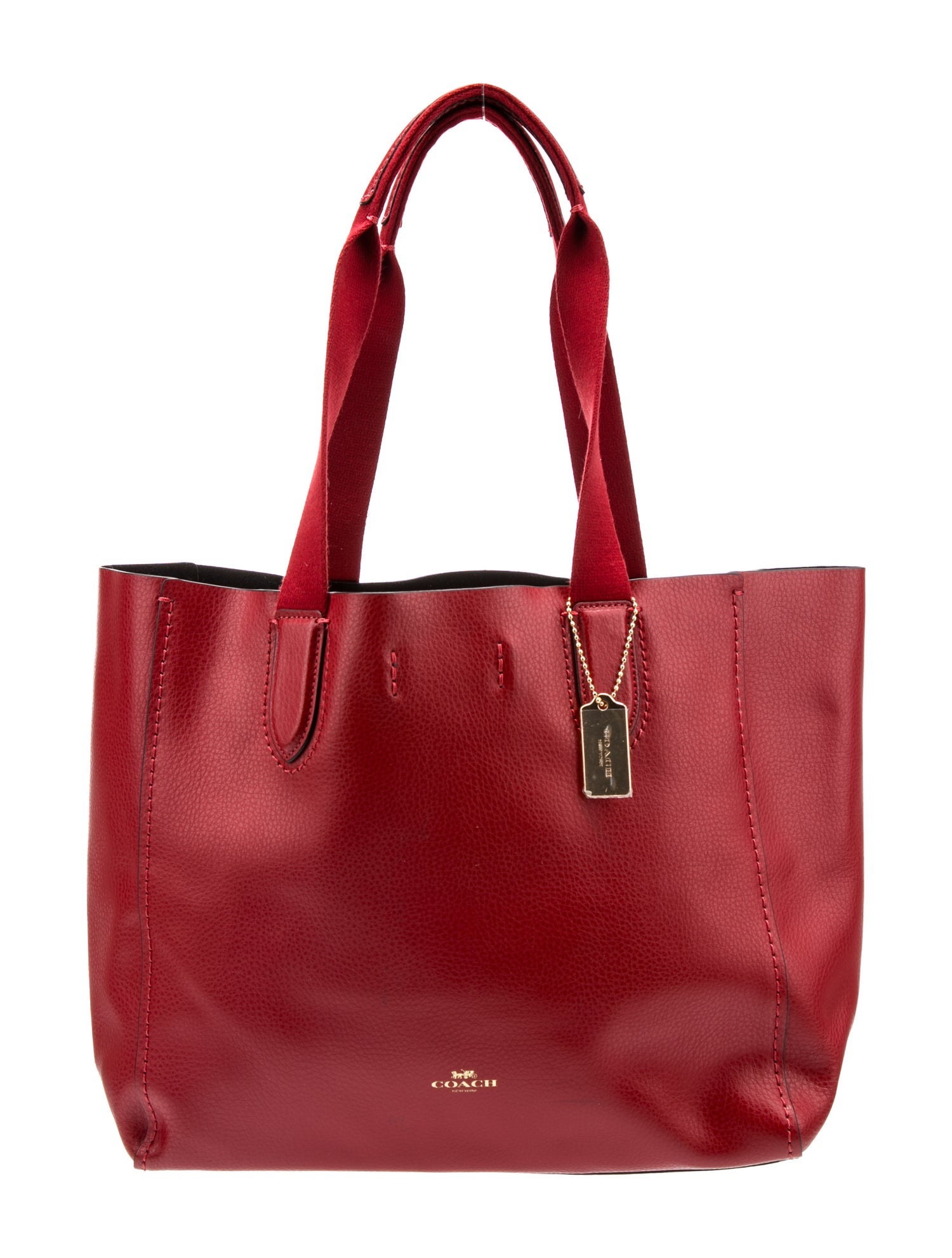 Coach Leather Tote - Red Totes, Handbags - CCH47597 | The RealReal