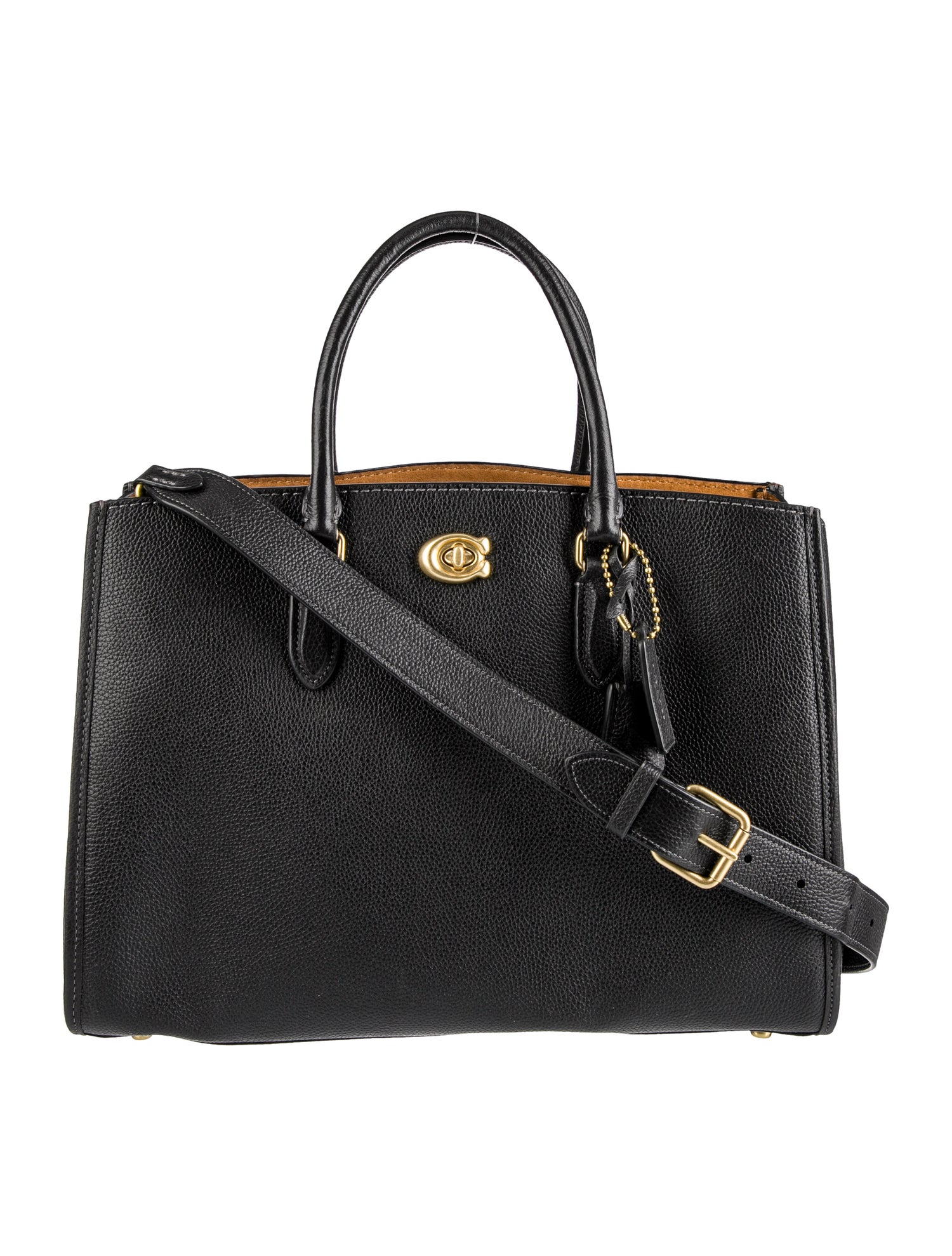 Coach Leather Tote Bag - Black Totes, Handbags - CCH47881 | The RealReal