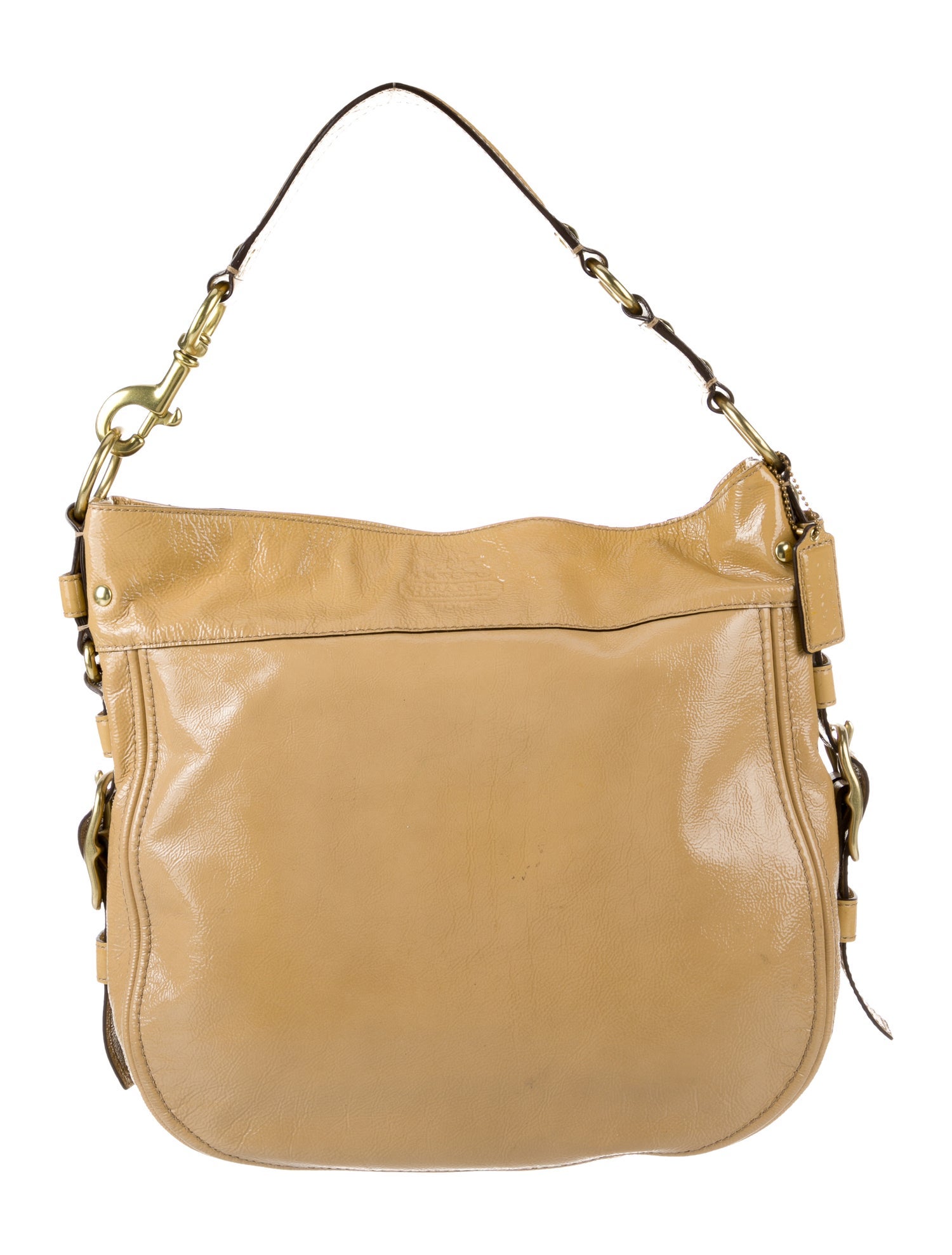 Coach Textured Leather Shoulder Bag - Neutrals Shoulder Bags, Handbags ...