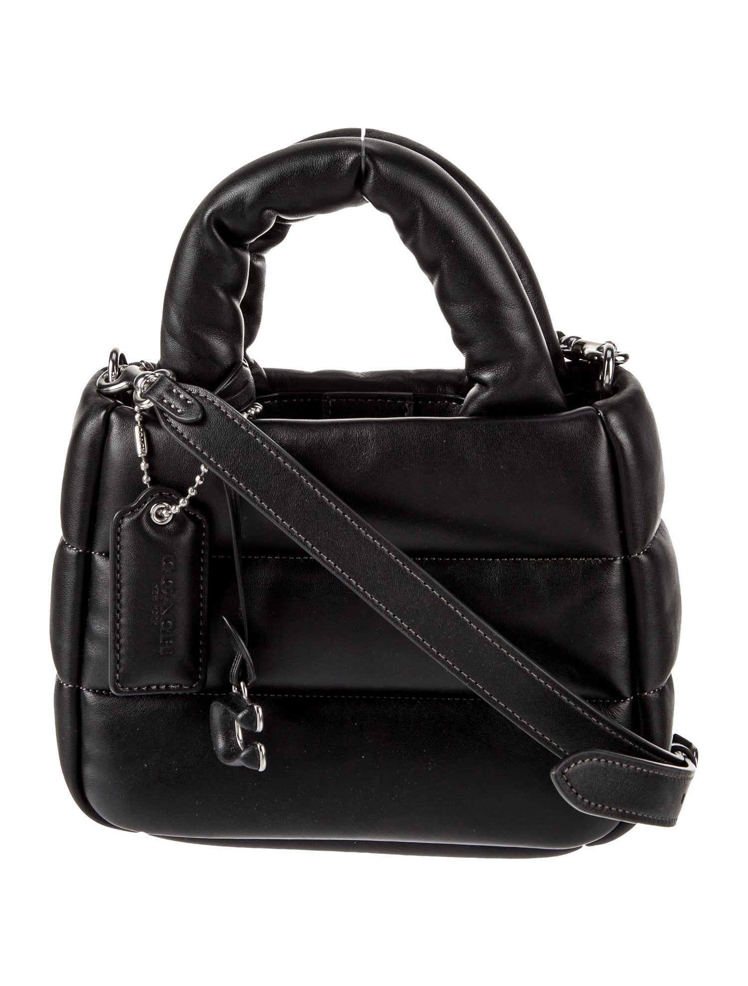 Coach Leather Quilted Crossbody Bag - Black Crossbody Bags, Handbags ...