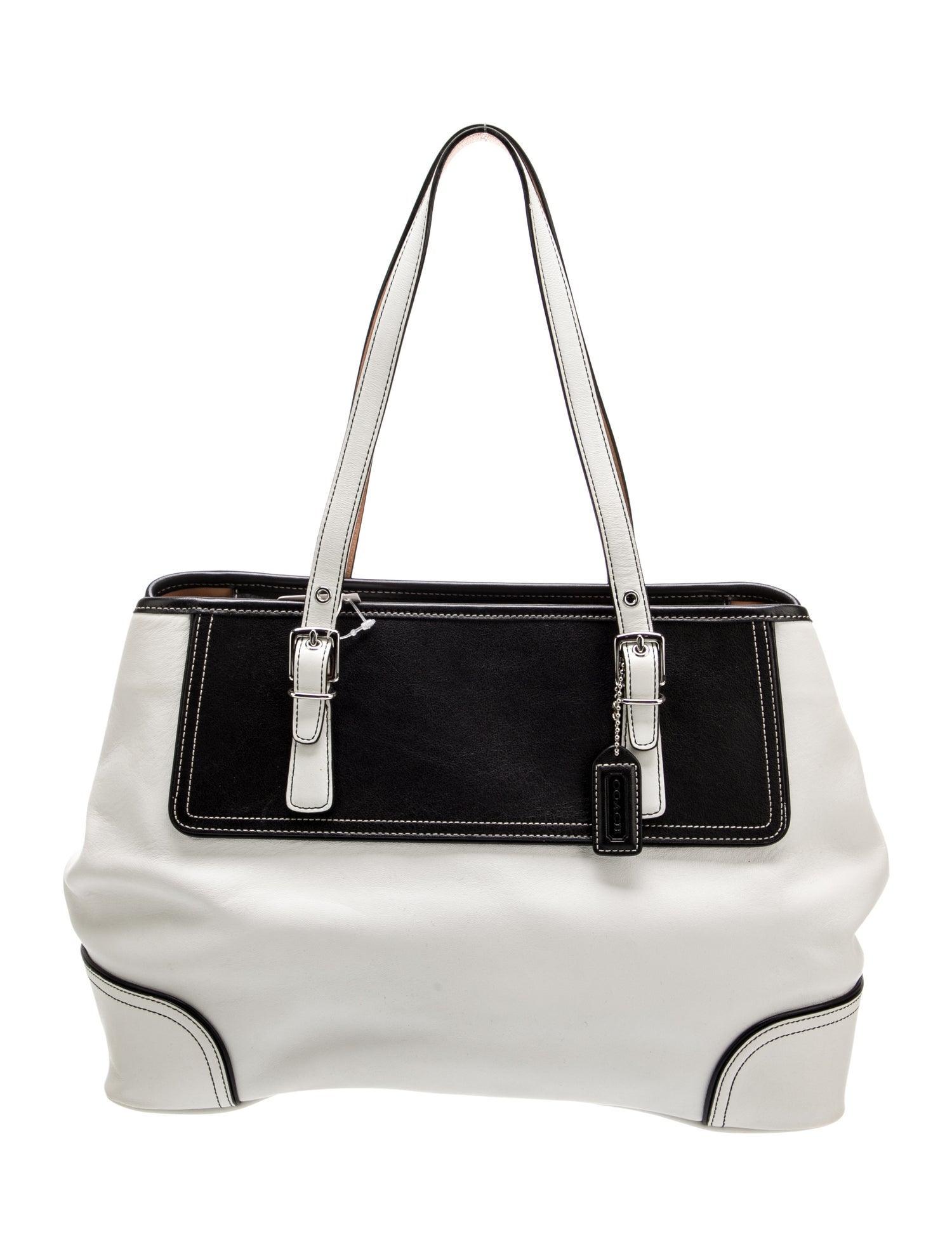 Coach Leather Patterned Shoulder Bag - White Shoulder Bags, Handbags ...