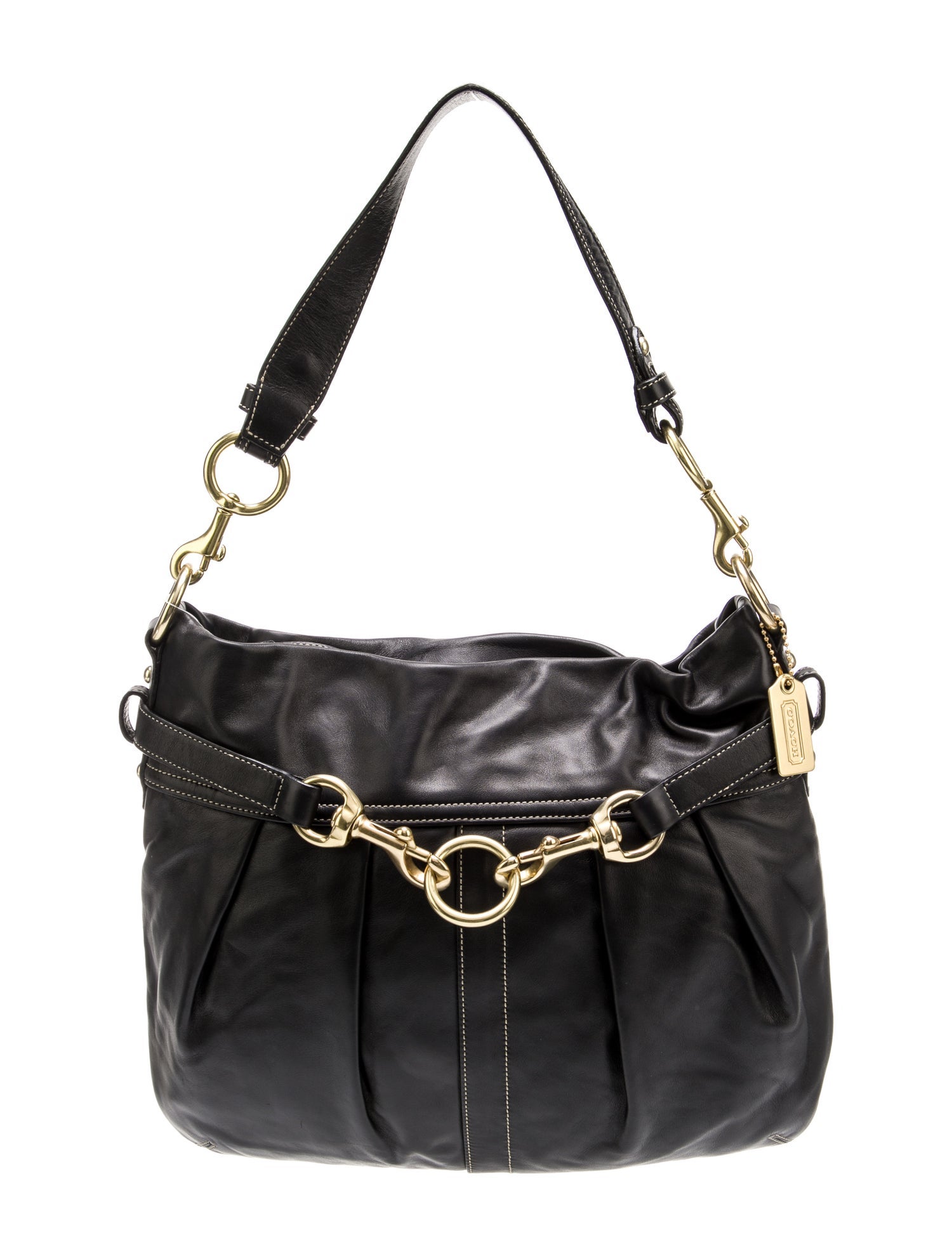 Coach Leather Shoulder Bag - Black Shoulder Bags, Handbags - CCH49881 ...
