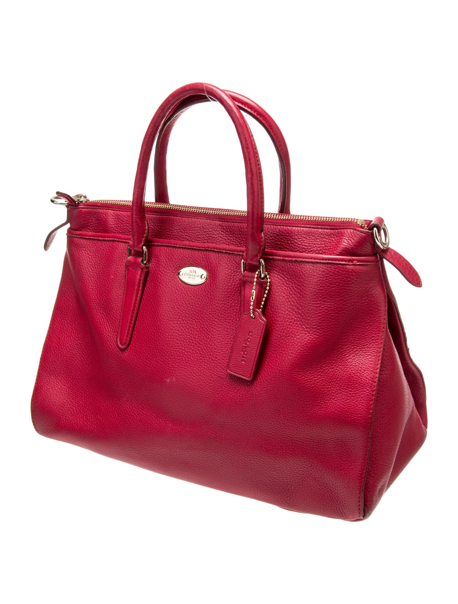 Coach Leather Tote - Red Totes, Handbags - CCH50129 | The RealReal