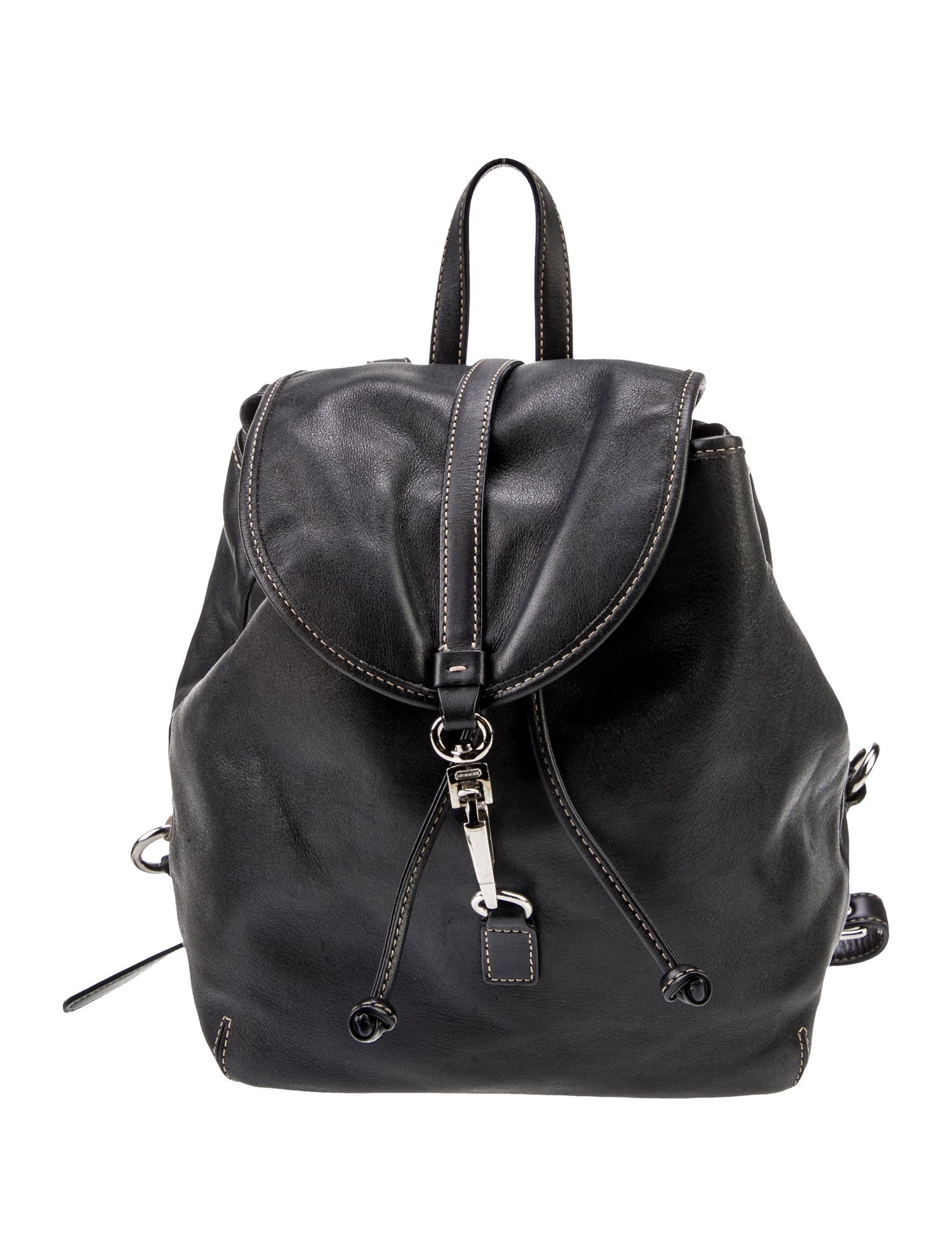 Wathne Canvas Leather-Trimmed Backpack - Neutrals Backpacks, Handbags ...
