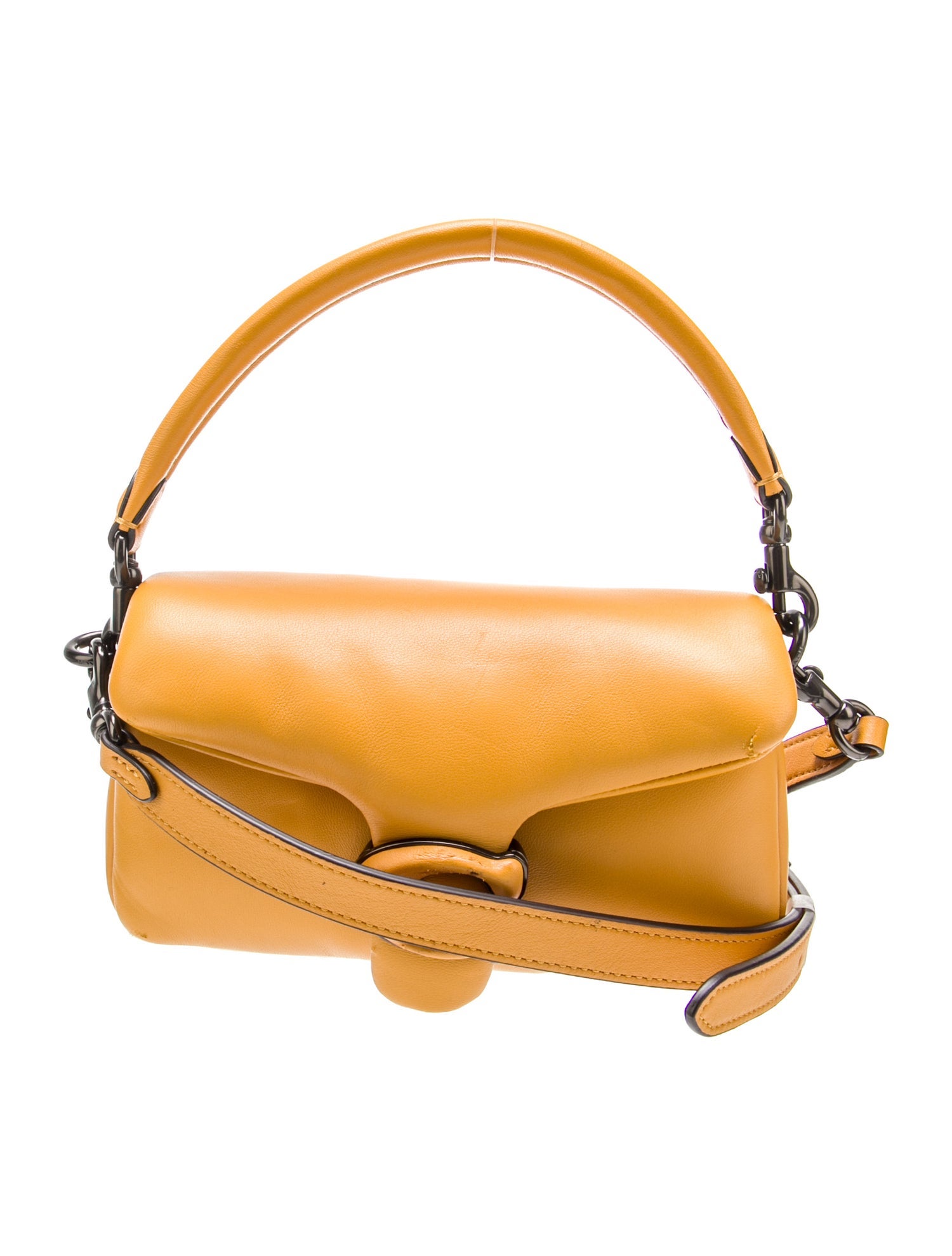 Coach Leather Crossbody Bag - Yellow Crossbody Bags, Handbags ...
