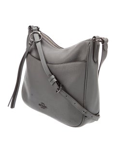 Coach Solid Leather Crossbody Bag - Grey Crossbody Bags, Handbags ...