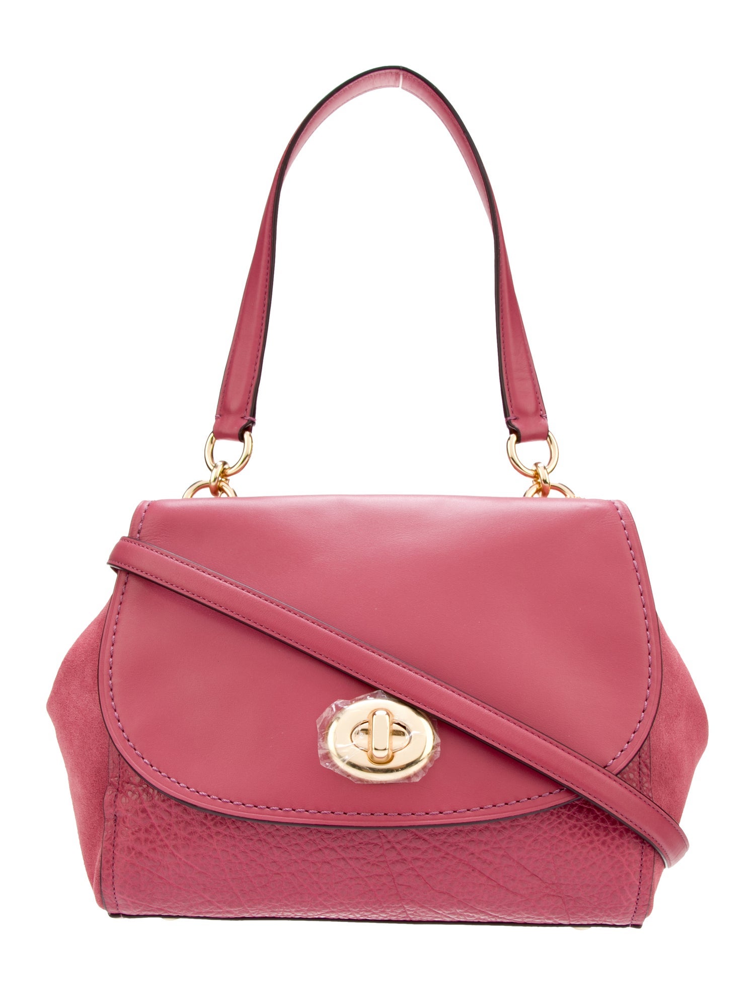 Coach Leather Suede Shoulder Bag - Pink Shoulder Bags, Handbags ...