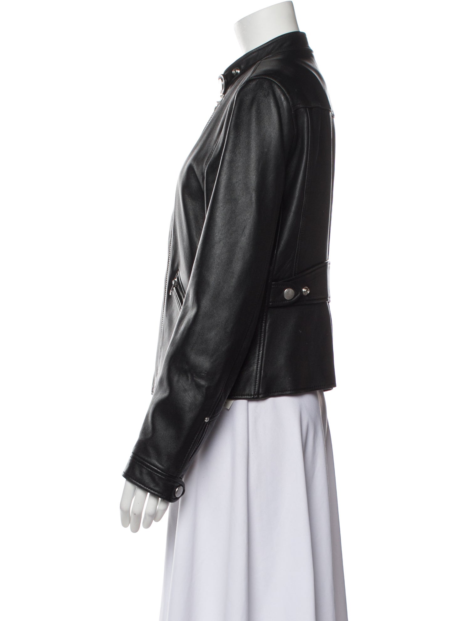 Coach Leather Biker Jacket w/ Tags - Blue Jackets, Clothing - CCH47281 ...