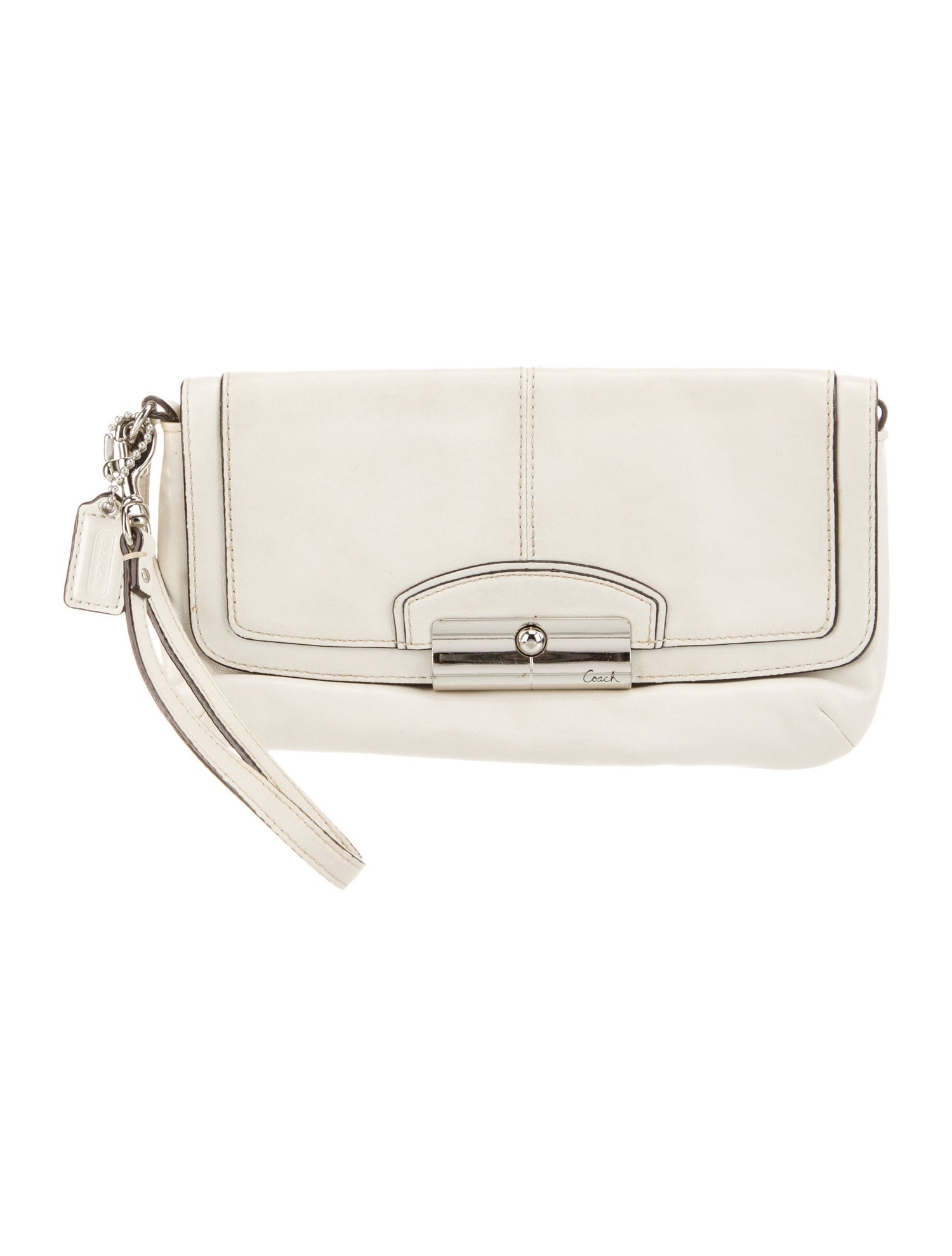 Coach Leather Clutch - White Clutches, Handbags - CCH52567 | The RealReal