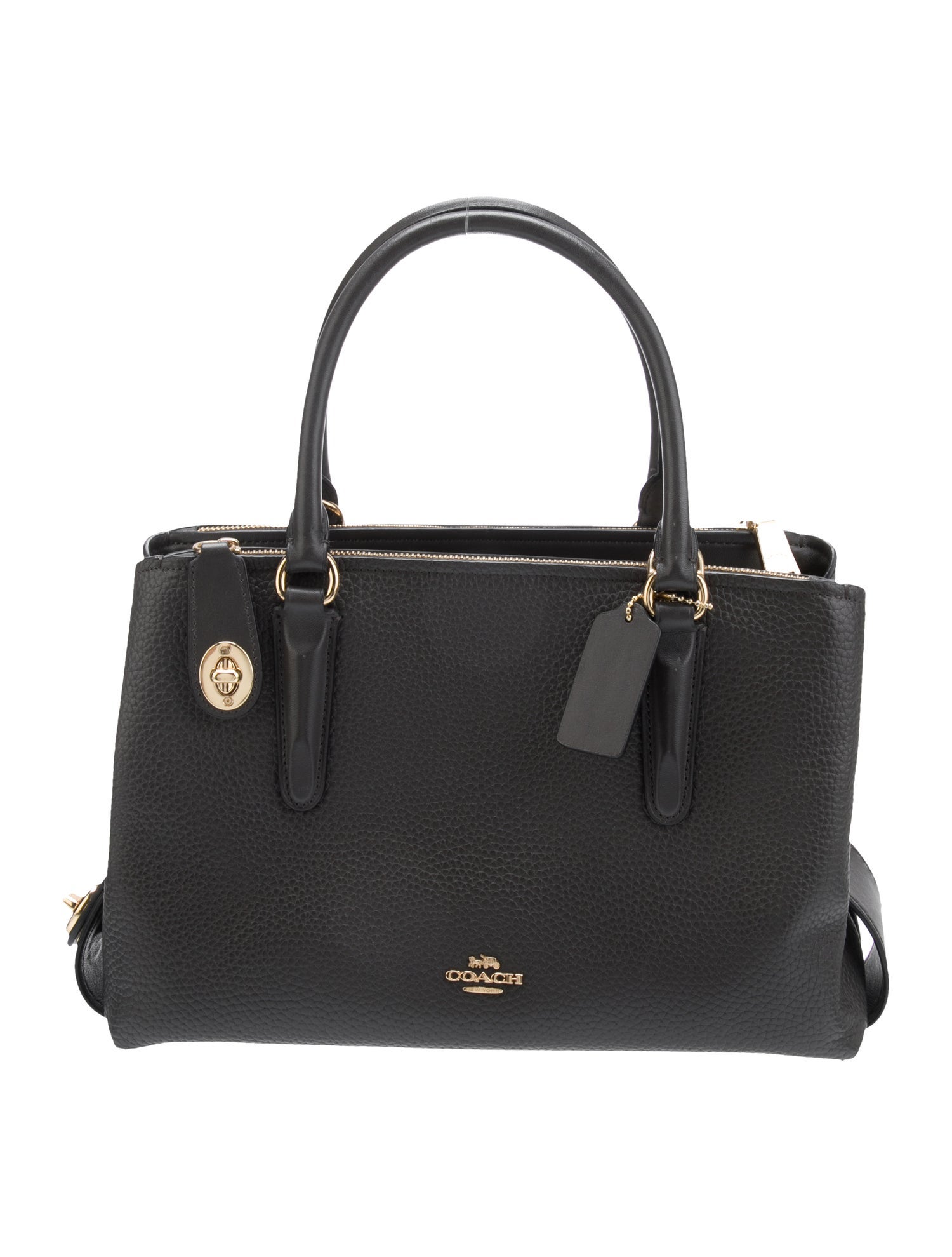 Coach Leather Top Handle Bag - Grey Handle Bags, Handbags - CCH53166 ...