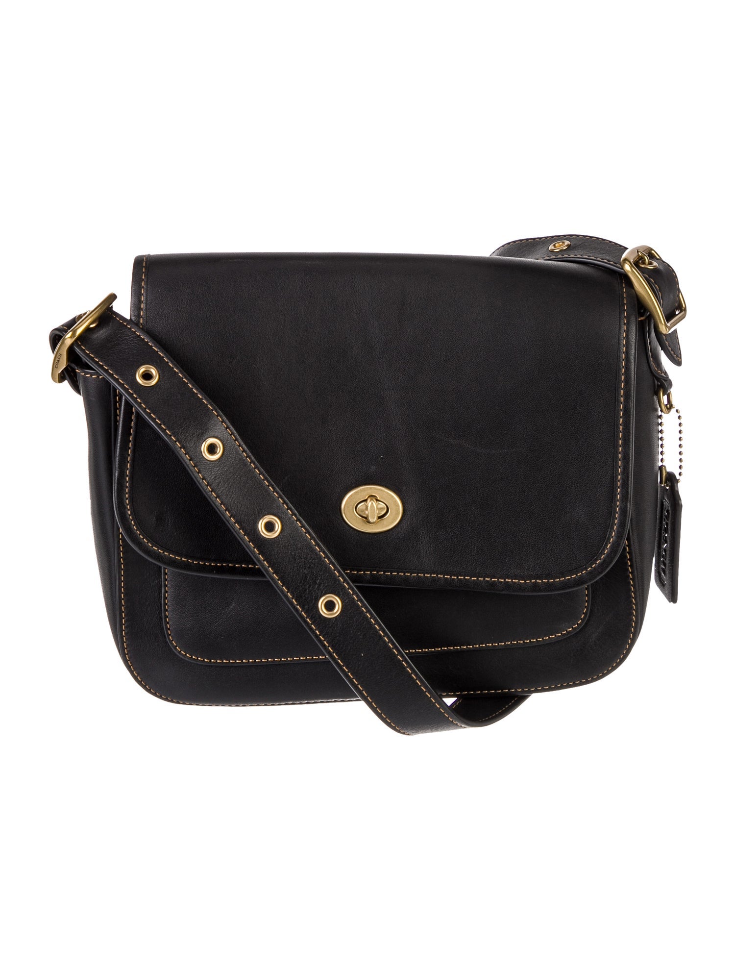 Coach Leather Crossbody Bag - Black Crossbody Bags, Handbags - CCH53209 ...