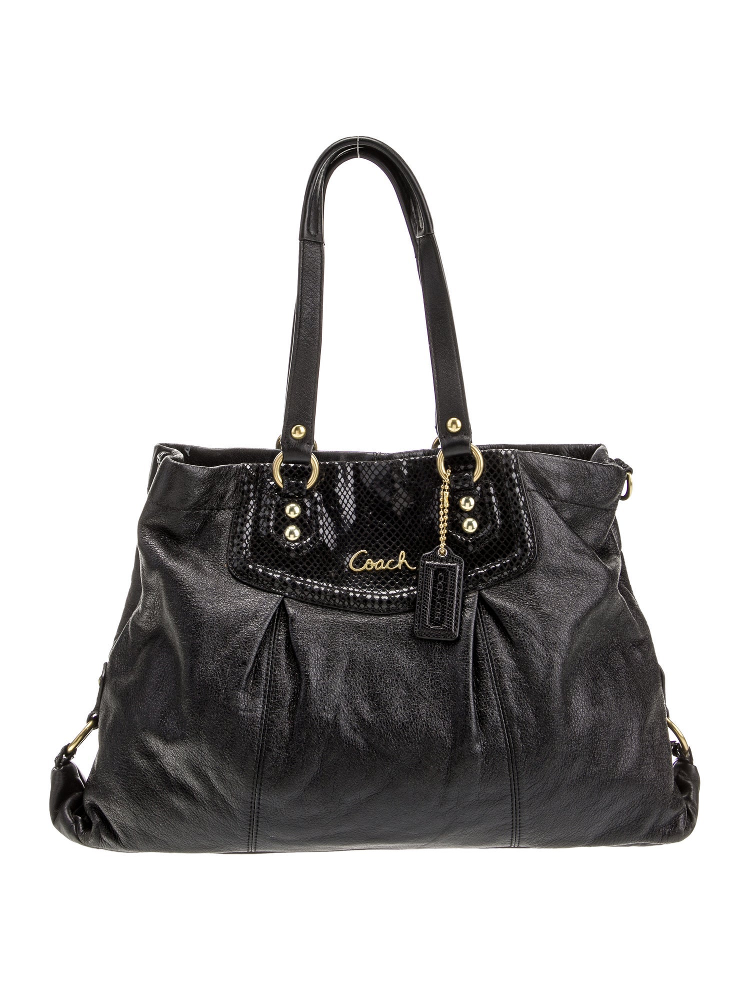 Coach Leather Shoulder Bag - Black Shoulder Bags, Handbags - CCH53353 ...
