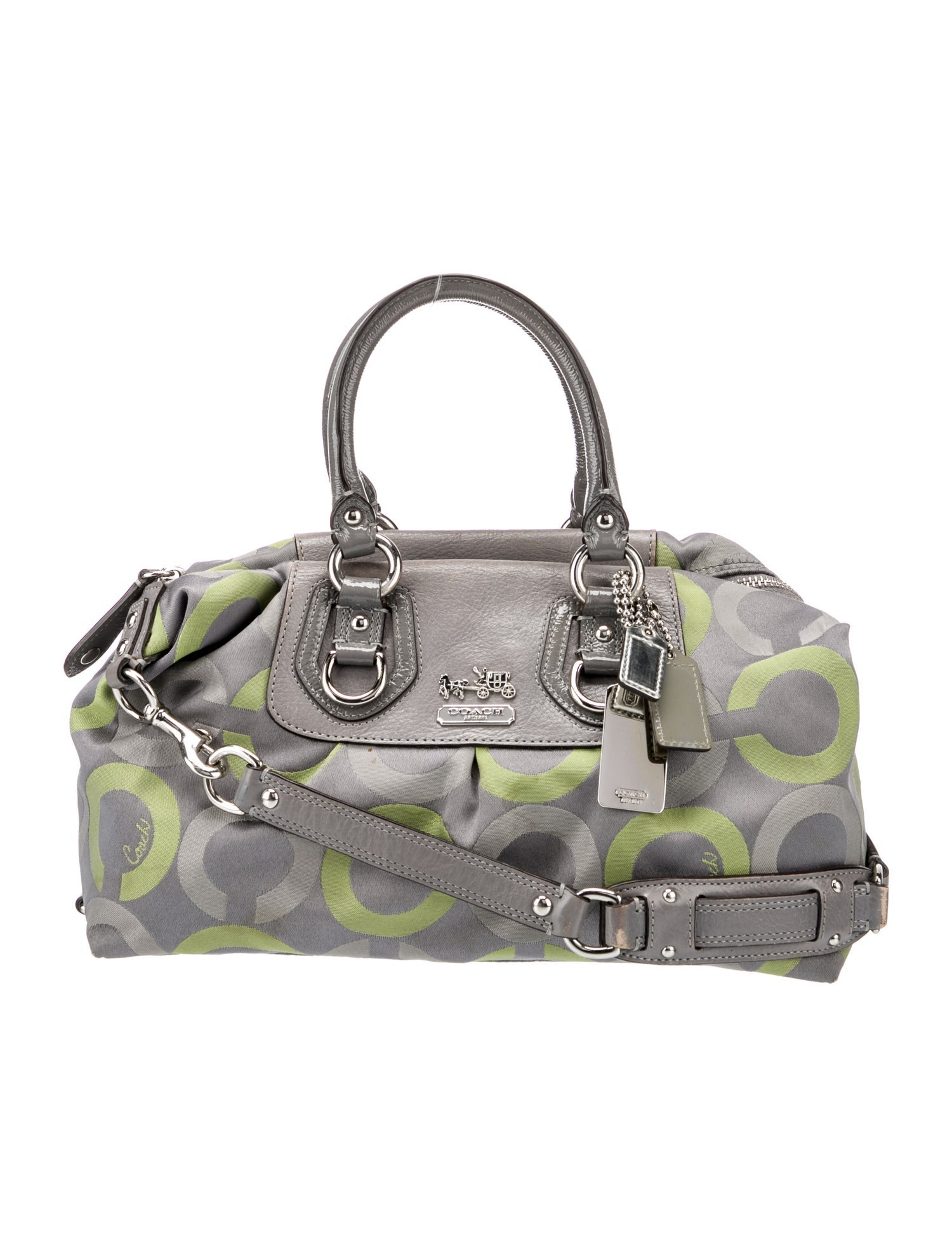 Coach Canvas Top Handle Bag - Grey Handle Bags, Handbags - CCH53413 ...
