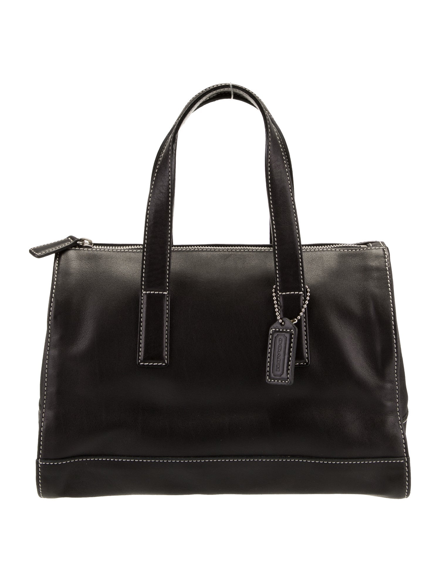Coach Leather Top Handle Bag - Black Handle Bags, Handbags - CCH53656 ...