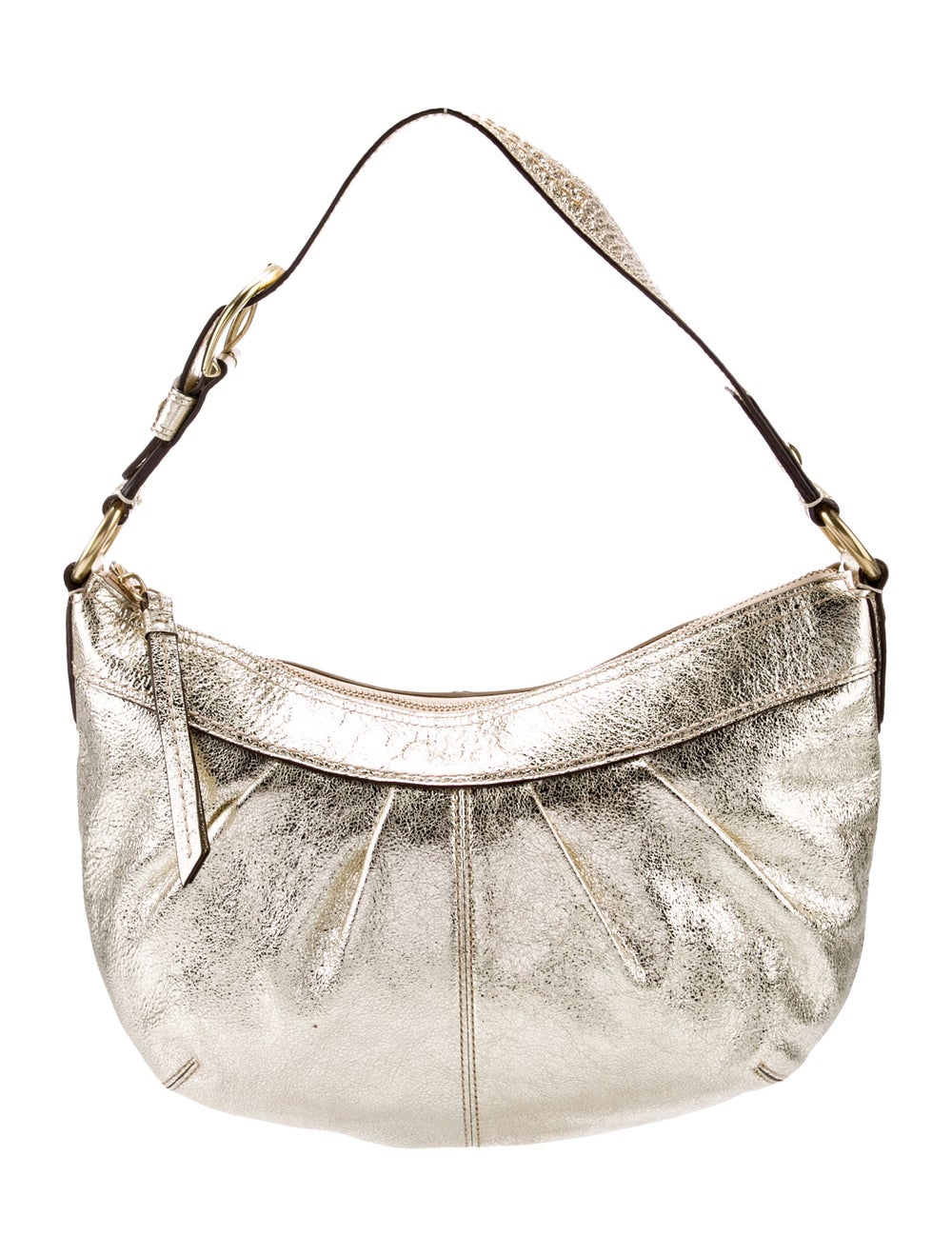 Coach Hobo Gold & Metallic Leather Gold-Tone Hardware… - Gem