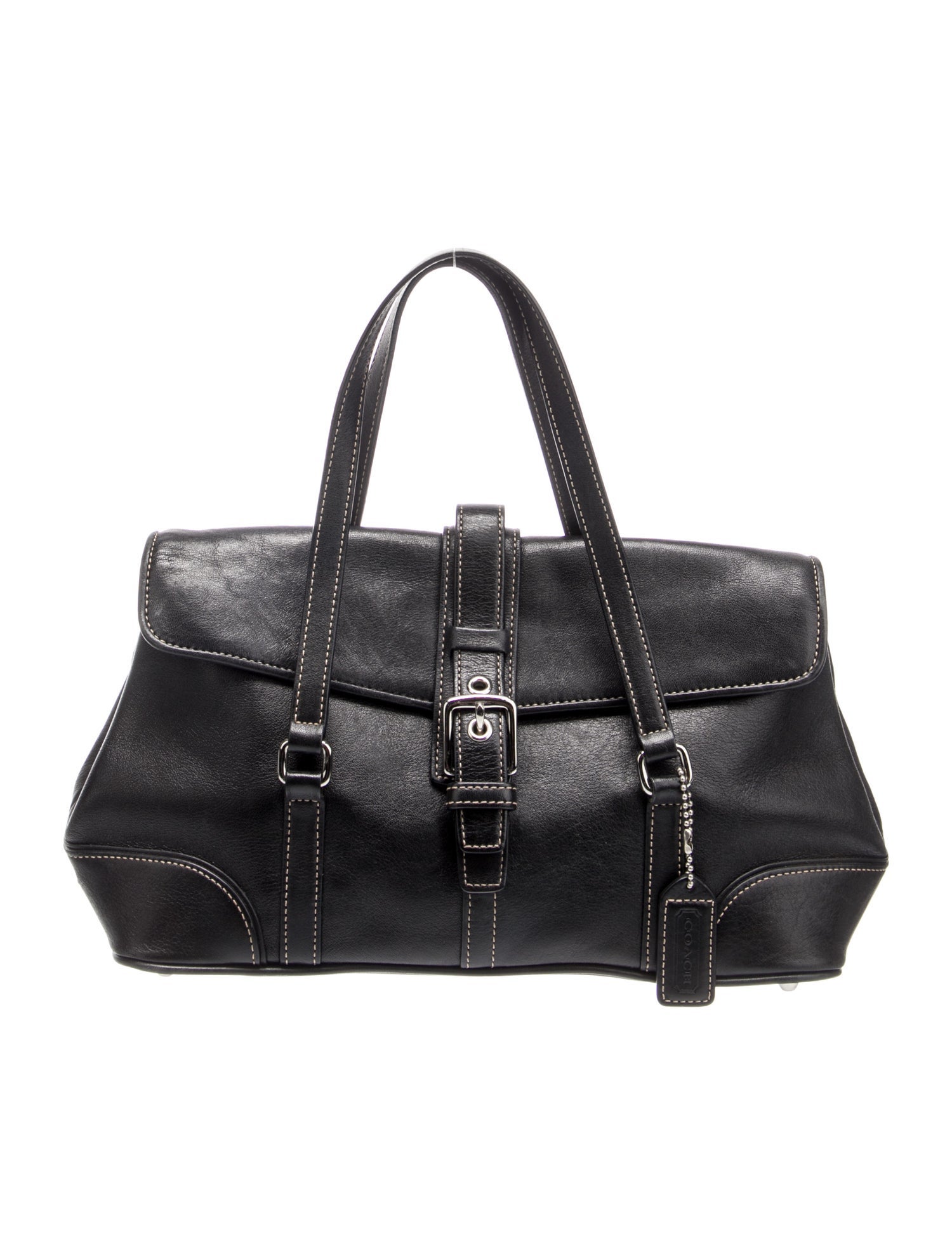 Coach Leather Top Handle Bag - Black Handle Bags, Handbags - CCH54209 ...