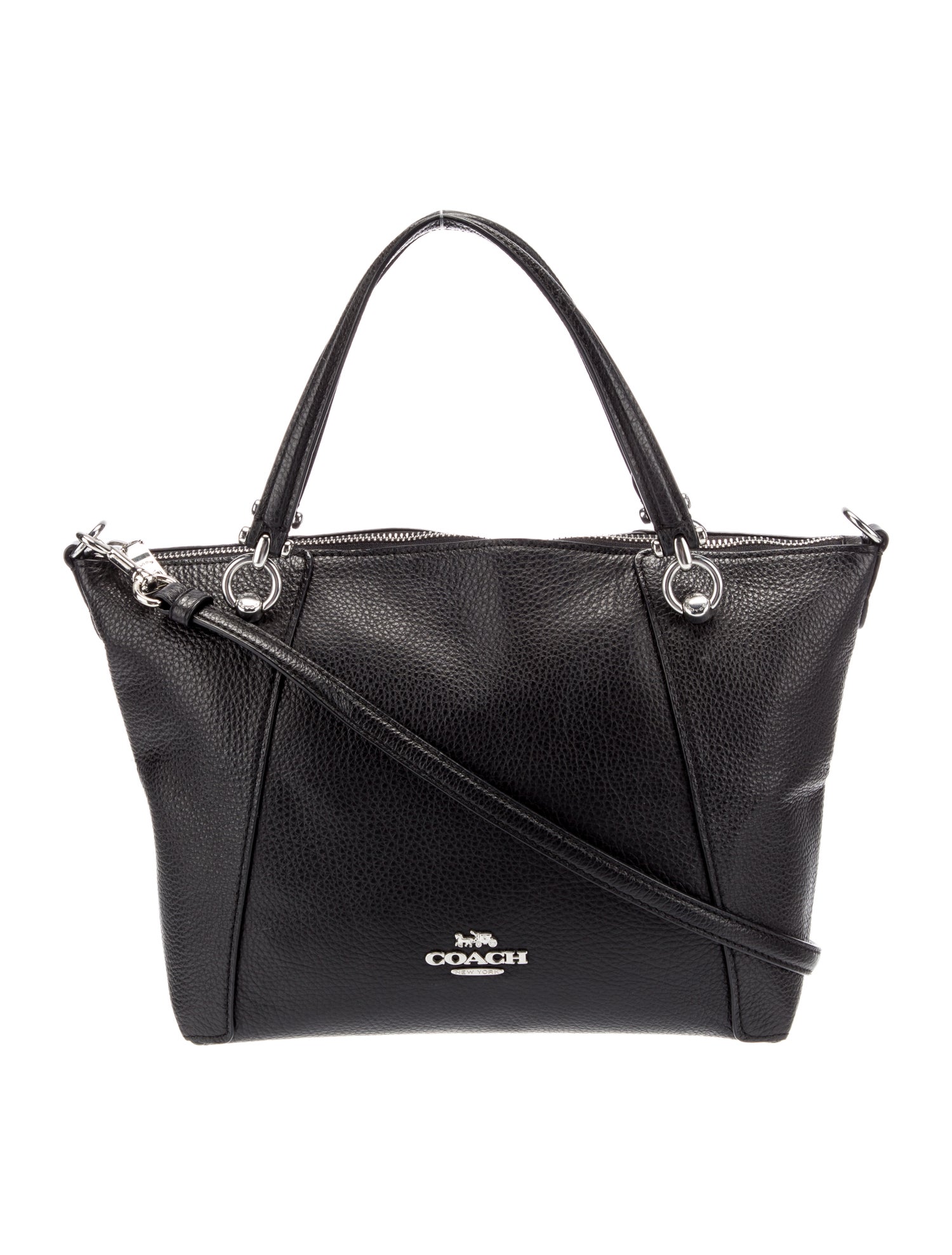 Coach Leather Top Handle Bag - Black Handle Bags, Handbags - CCH54379 ...