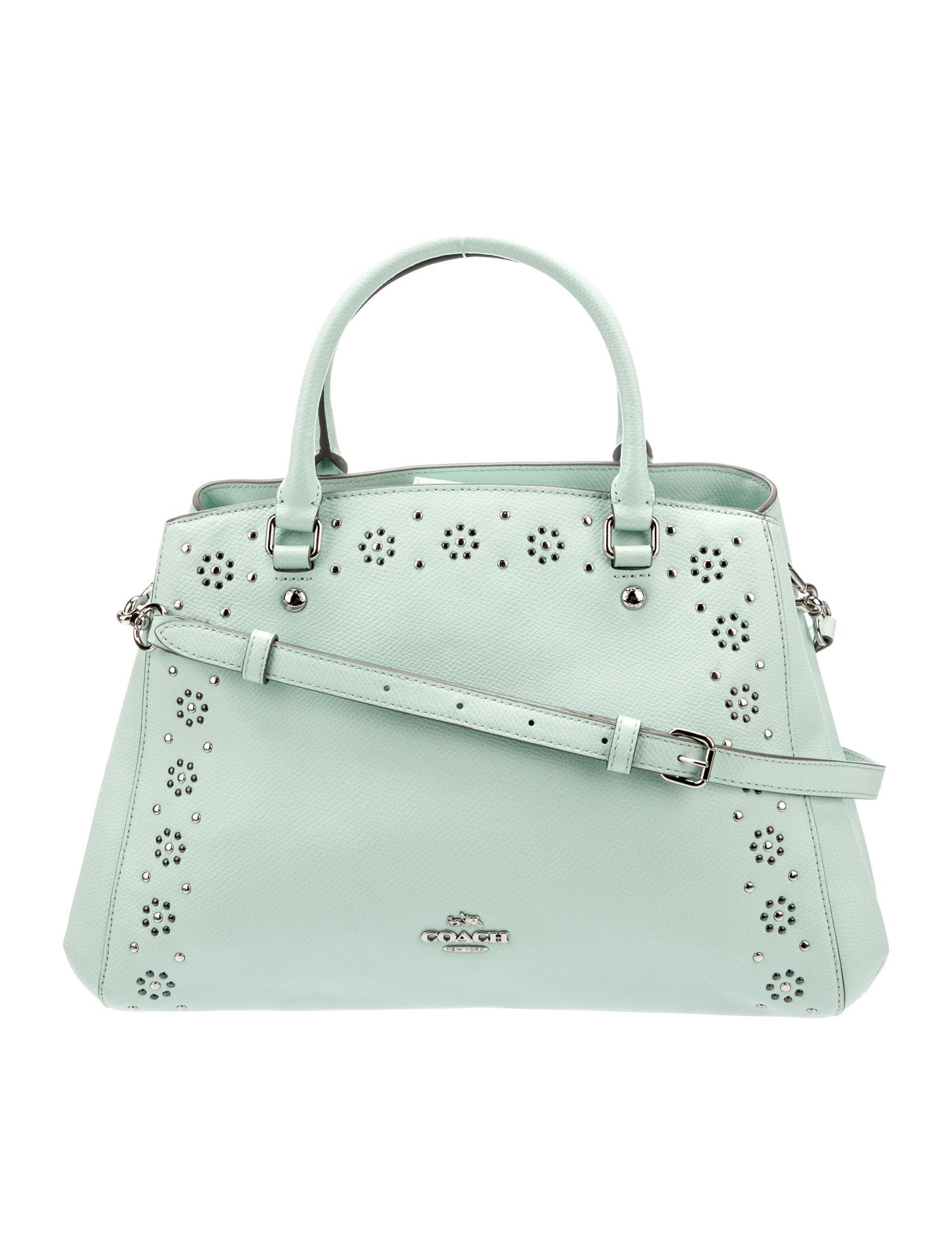 Coach Leather Top Handle Bag - Green Handle Bags, Handbags - CCH55200 ...