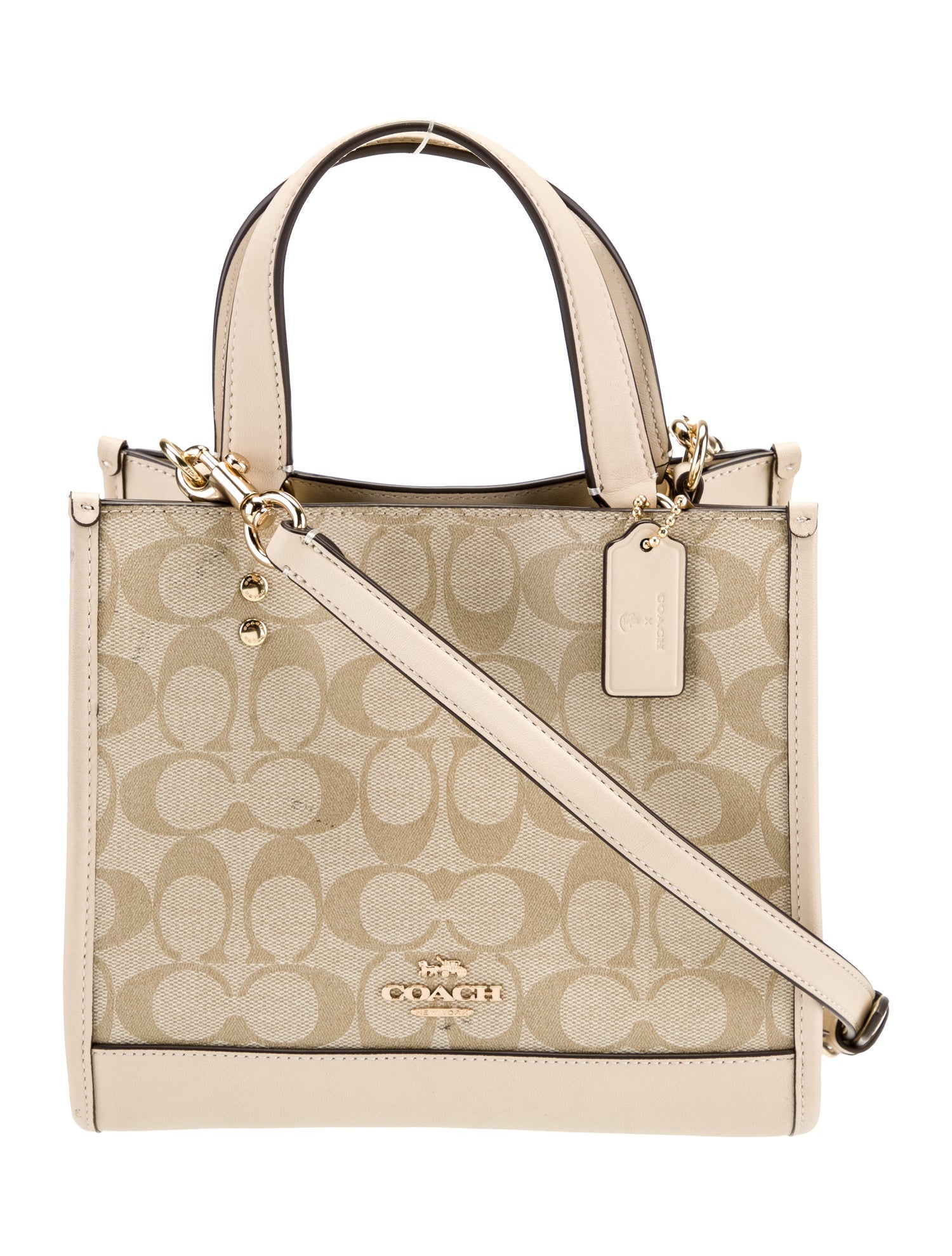 Coach Monogram Top Handle Bag - Neutrals Handle Bags, Handbags ...
