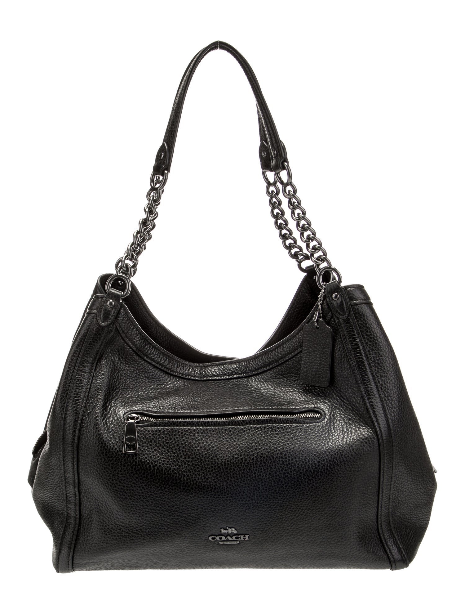 Coach Leather Shoulder Bag - Black Shoulder Bags, Handbags - CCH55464 ...