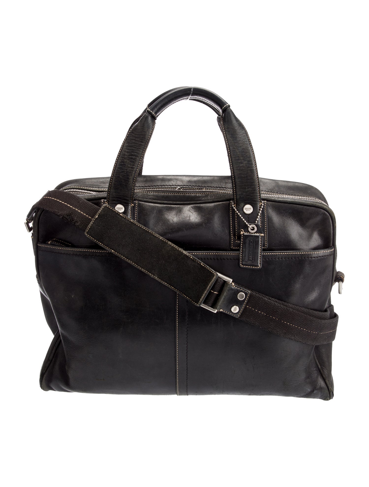 Coach Leather Briefcase - Black Messenger Bags, Bags - CCH55990 | The ...