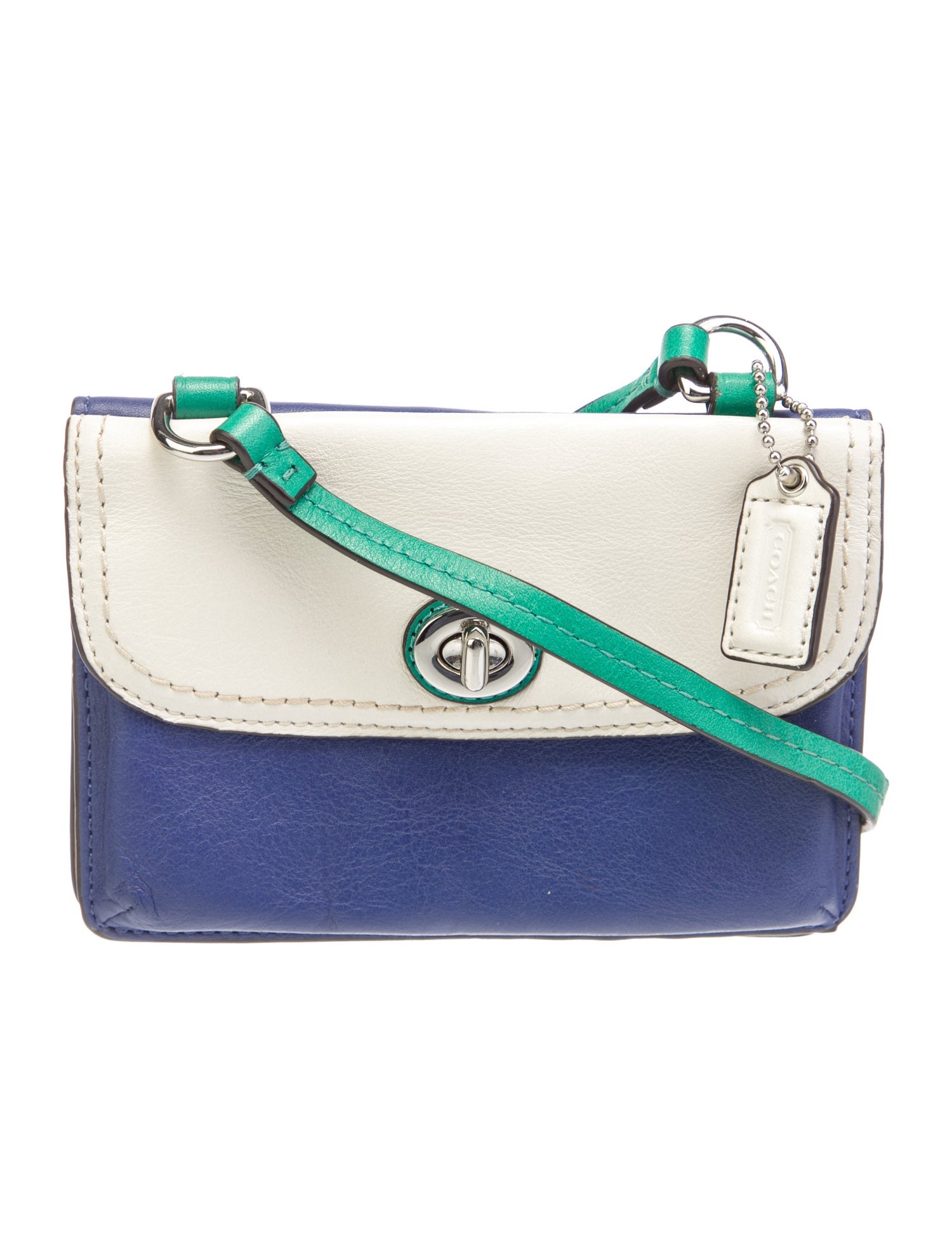 Coach Leather Crossbody Bag - Blue Crossbody Bags, Handbags - CCH56825 ...