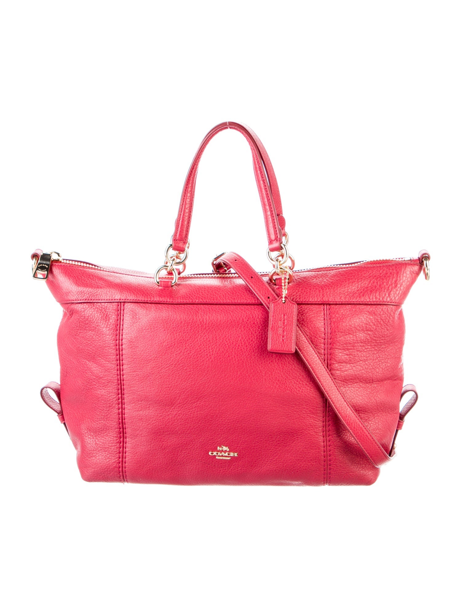 Coach Leather Weekender Bag - Red Totes, Handbags - CCH57266 | The RealReal