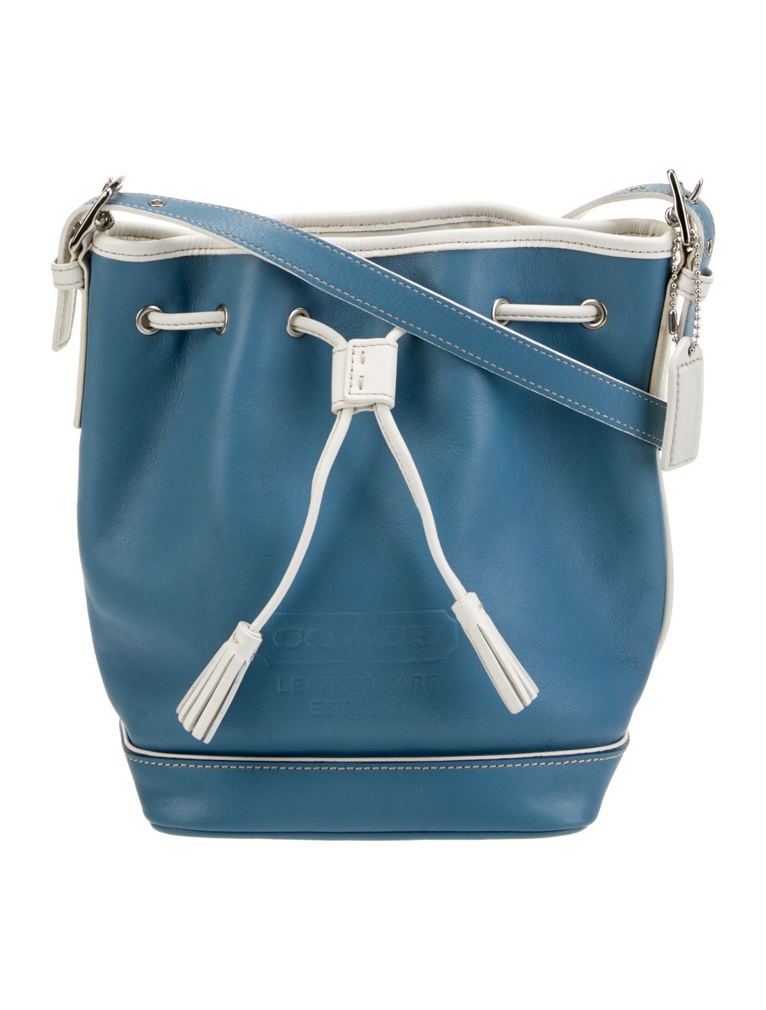 Coach Leather Bucket Bag - Blue Bucket Bags, Handbags - CCH57541 | The ...