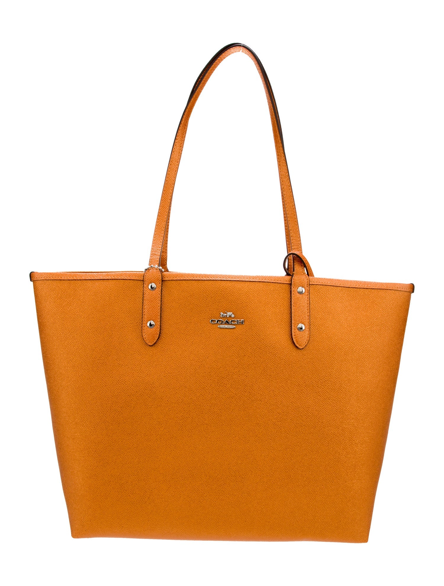 Coach Saffiano Leather Tote - Orange Totes, Handbags - CCH57679 | The ...