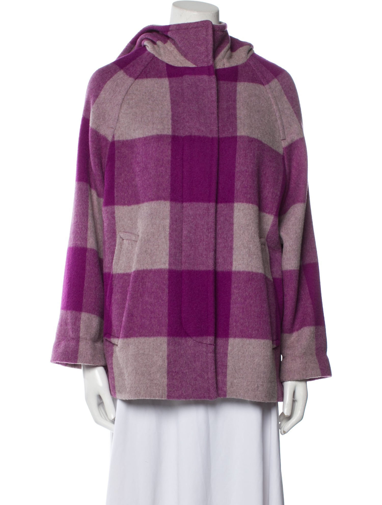Coach Wool Colorblock Pattern Jacket - Purple Jackets, Clothing ...