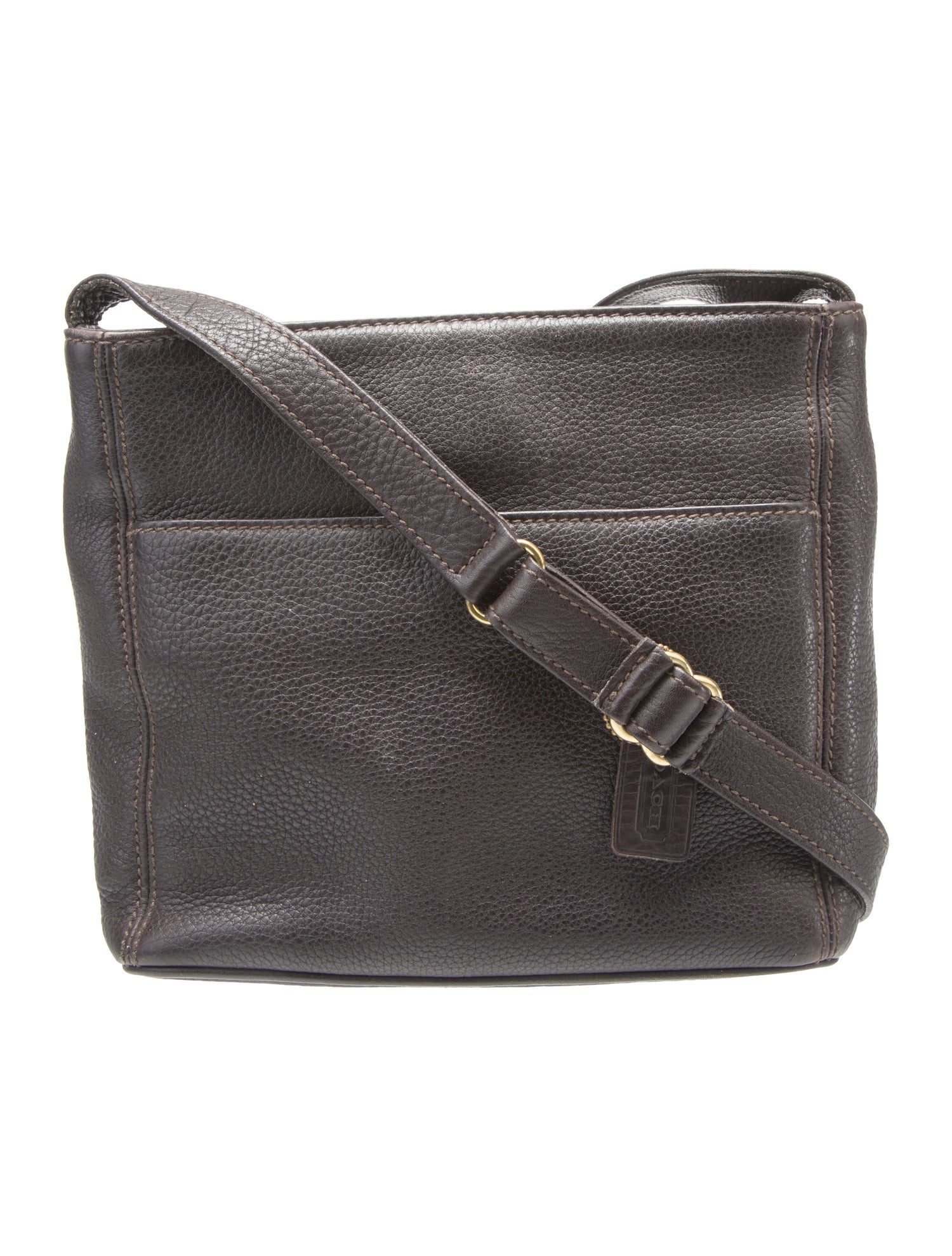 Coach Leather Messenger Bag - Brown Crossbody Bags, Handbags - CCH57949 ...