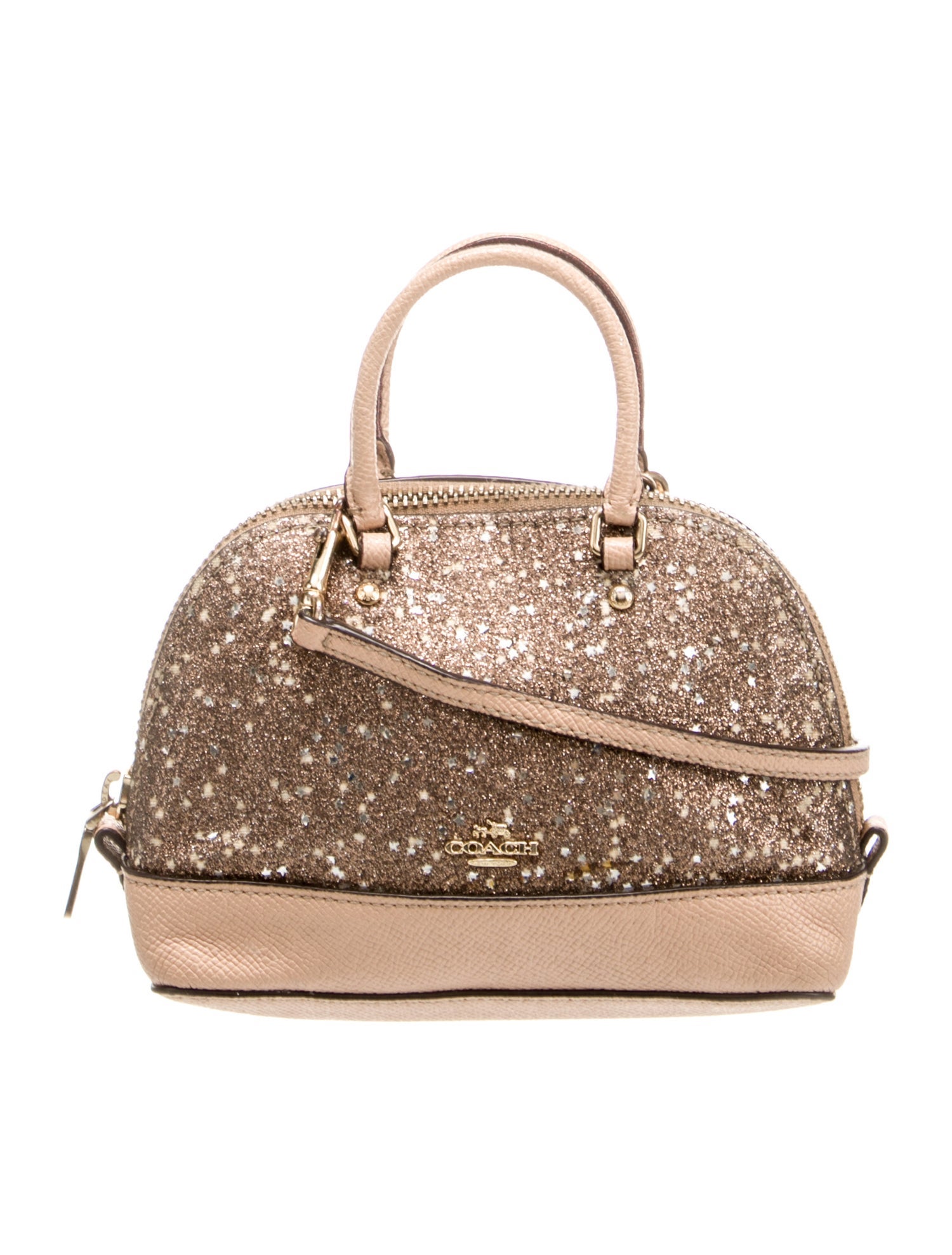 Coach Glitter Top Handle Bag - Neutrals Handle Bags, Handbags ...