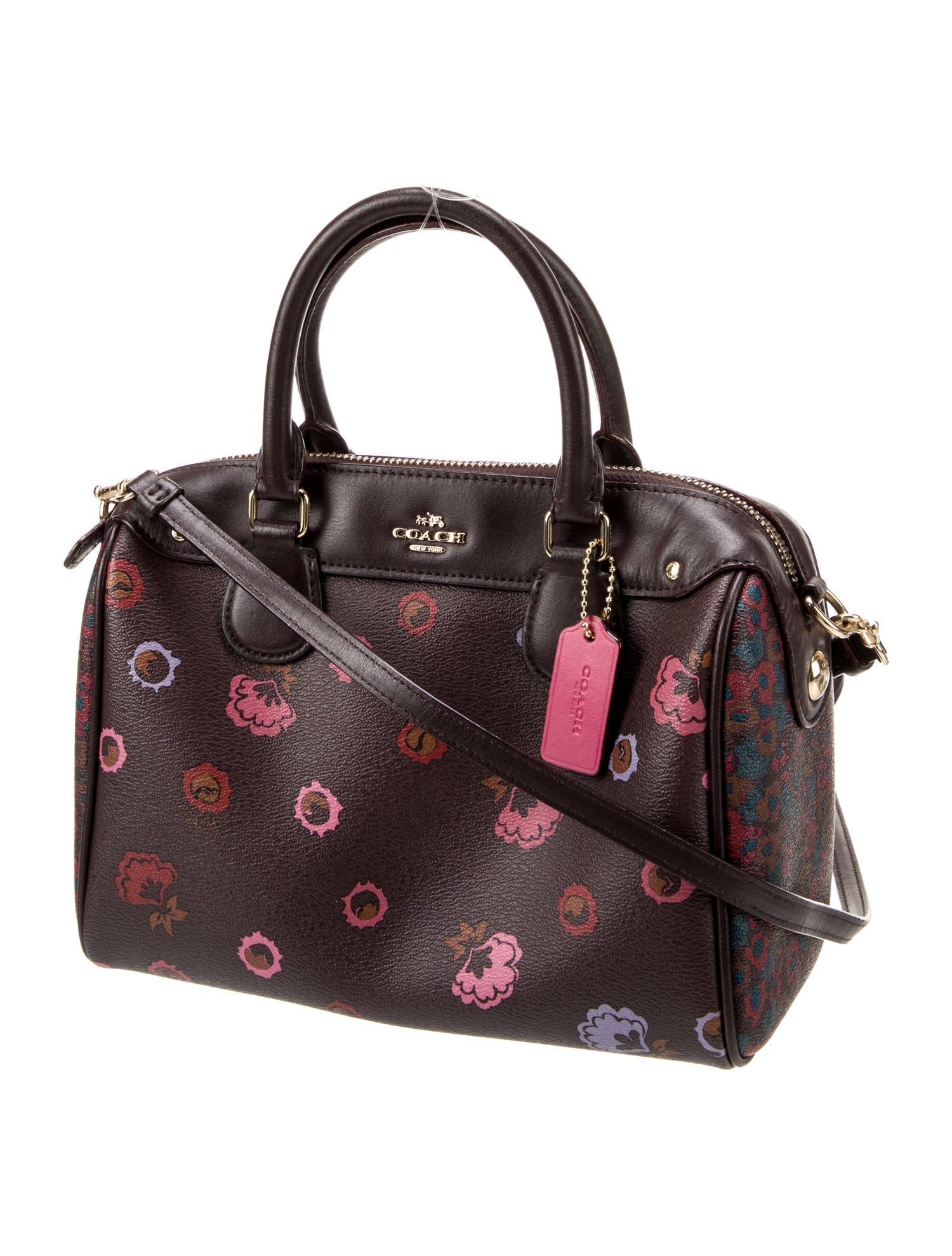 Coach Top Handle Bag - Burgundy Handle Bags, Handbags - CCH59475 | The ...