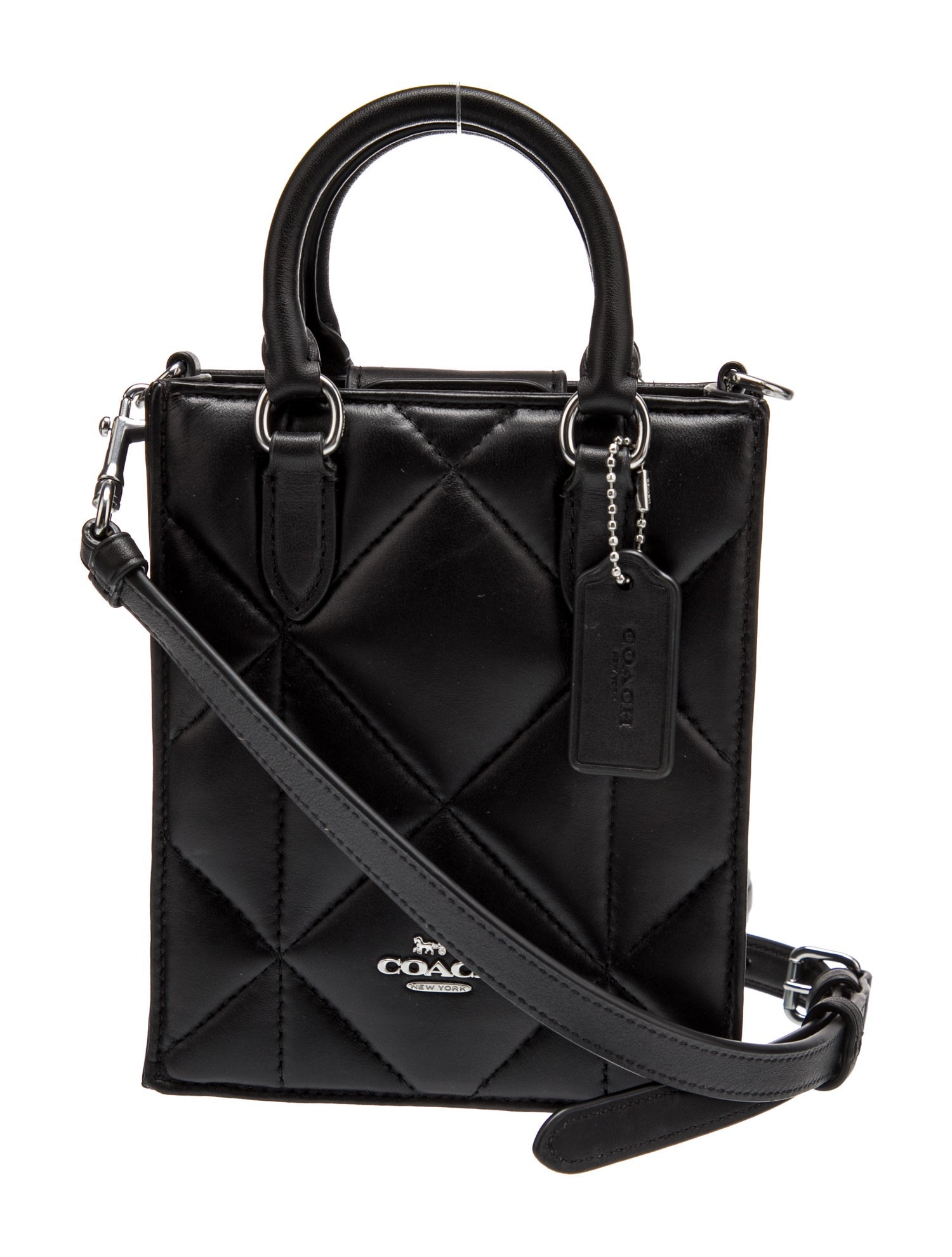 Coach Leather Top Handle Bag - Black Handle Bags, Handbags - CCH60673 ...