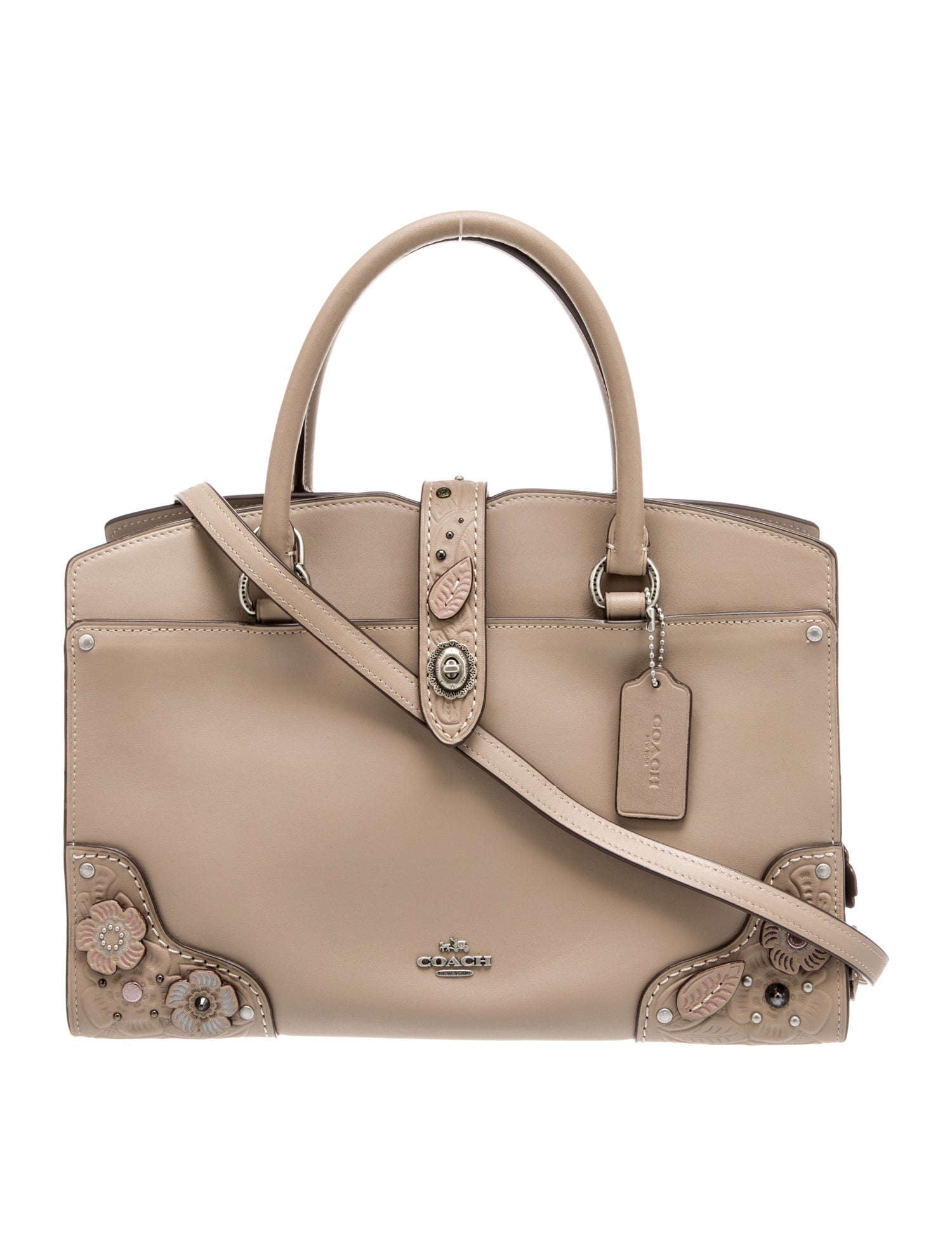 Coach Leather Top Handle Bag - Neutrals Handle Bags, Handbags ...
