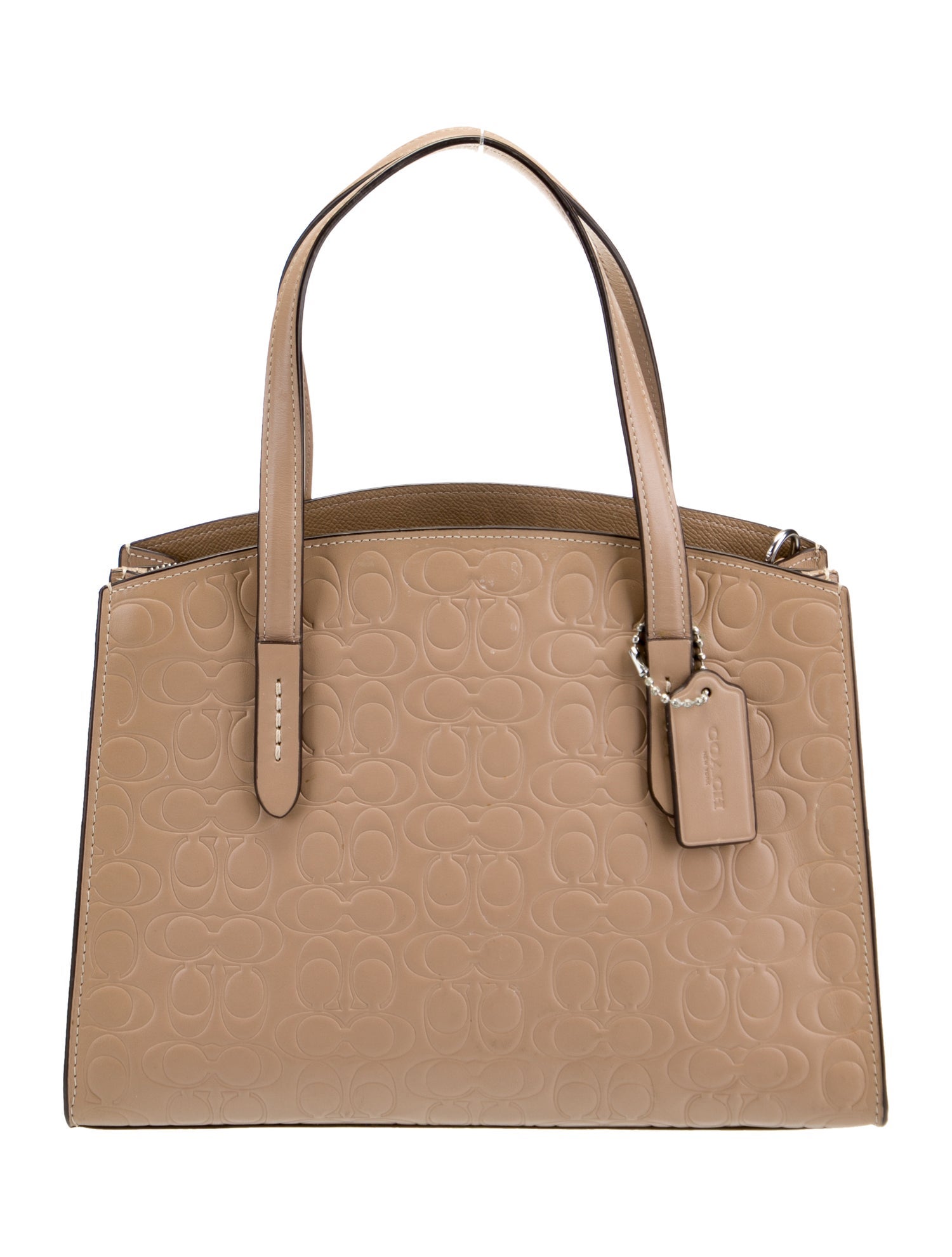 Coach Leather Top Handle Bag - Neutrals Handle Bags, Handbags ...