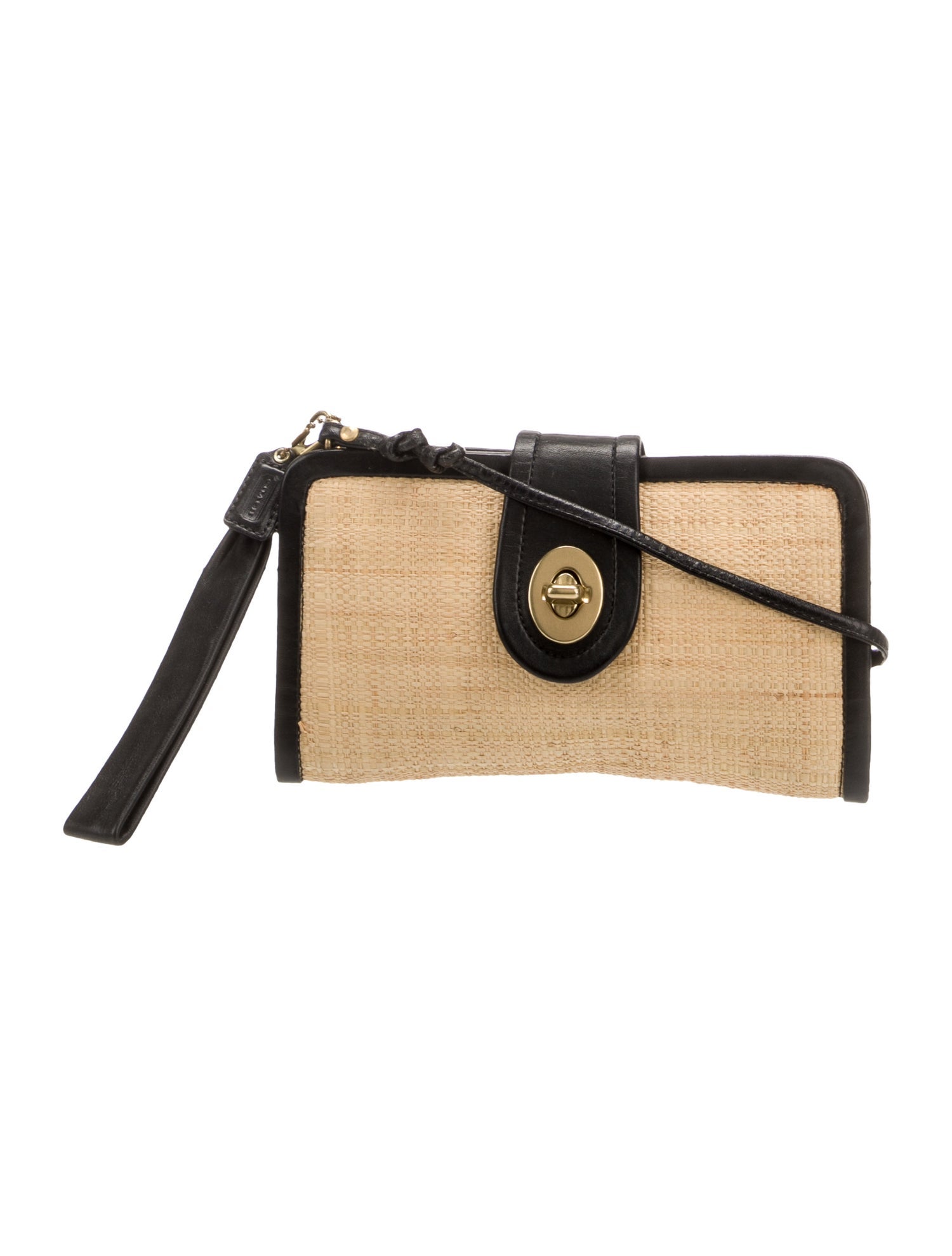 Coach Raffia Clutch - Neutrals Crossbody Bags, Handbags - CCH61897 ...