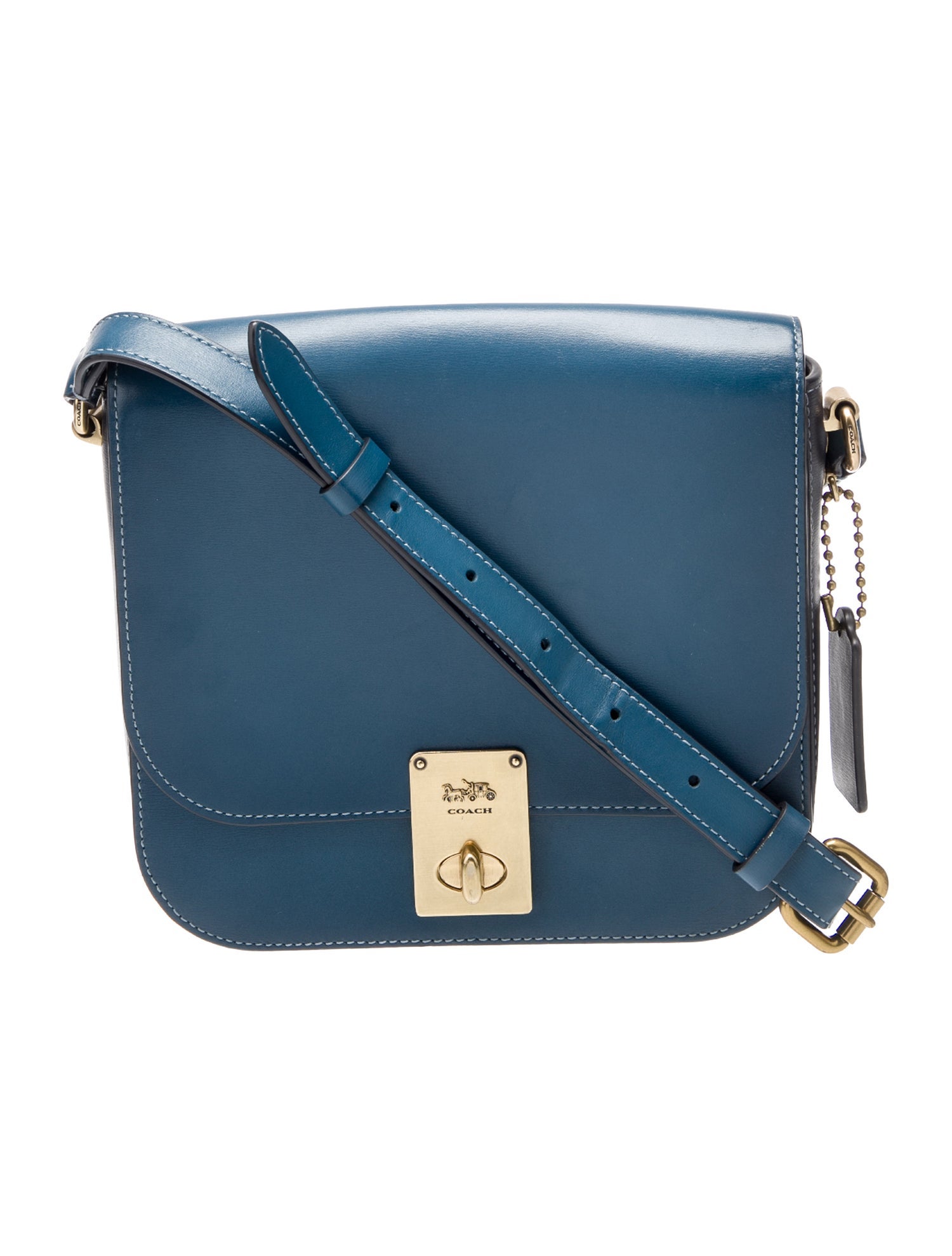 Coach Leather Crossbody Bag - Blue Crossbody Bags, Handbags - CCH62085 ...