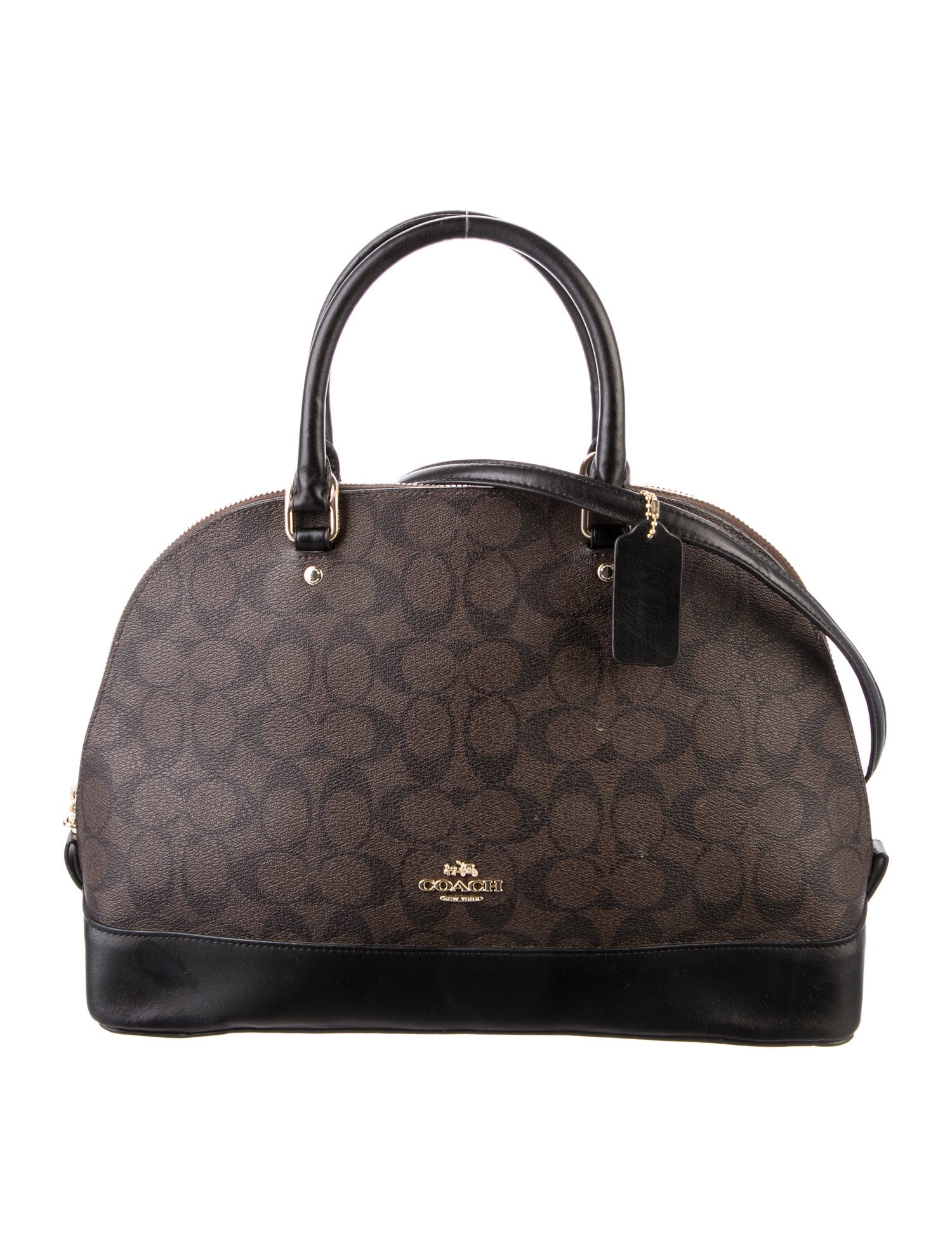 Coach Leather Top Handle Bag - Brown Handle Bags, Handbags - CCH62138 ...